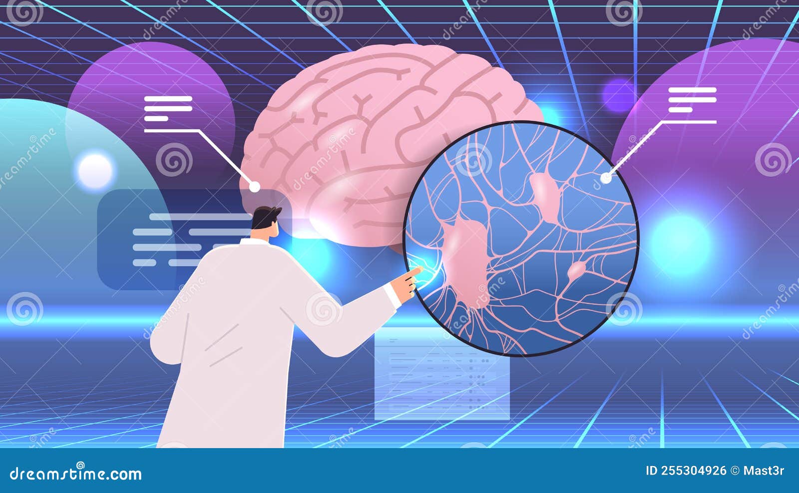 Científico Que Muestra Una Explicación Detallada Estructura Cerebral ... Científico Que Muestra Una Explicación Detallada Estructura Cerebral ...