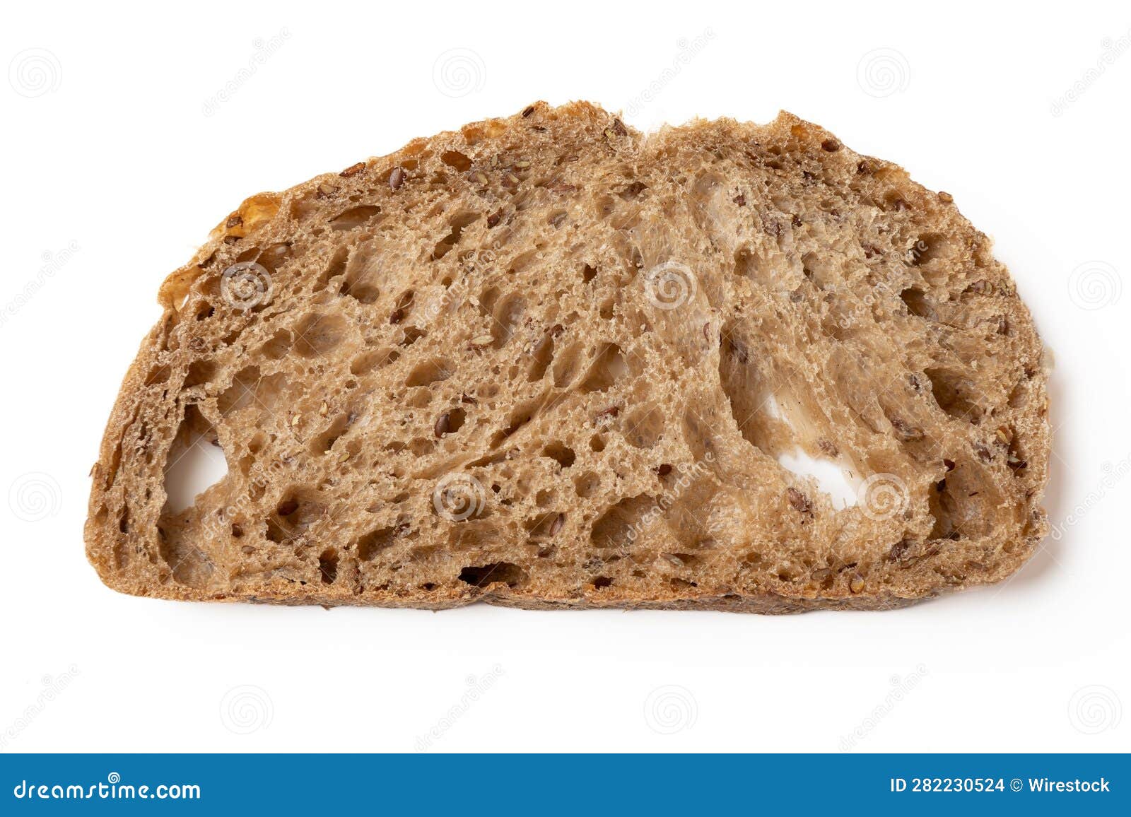 Cierre De Una Rebanada De Pan De Masa Lisa Foto de archivo - Imagen de ...