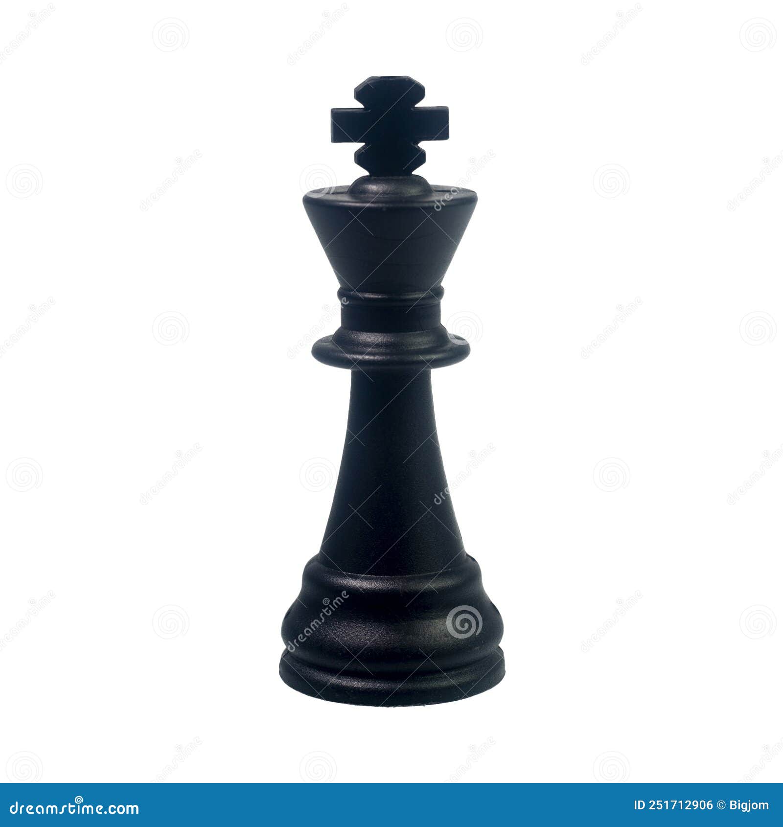 Cierre Del Rey Del Ajedrez Sobre Fondo Blanco. Foto de archivo - Imagen ...