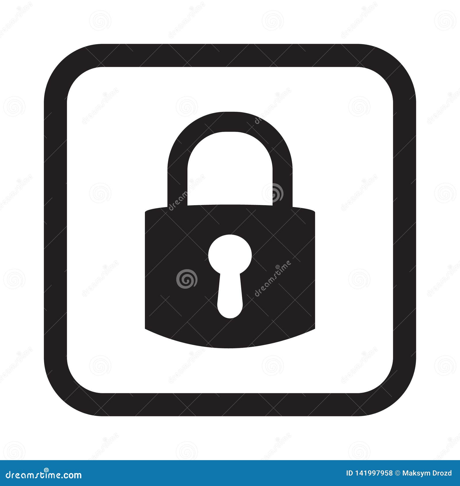 Cierre el icono del vector ilustración del vector. Ilustración de ...