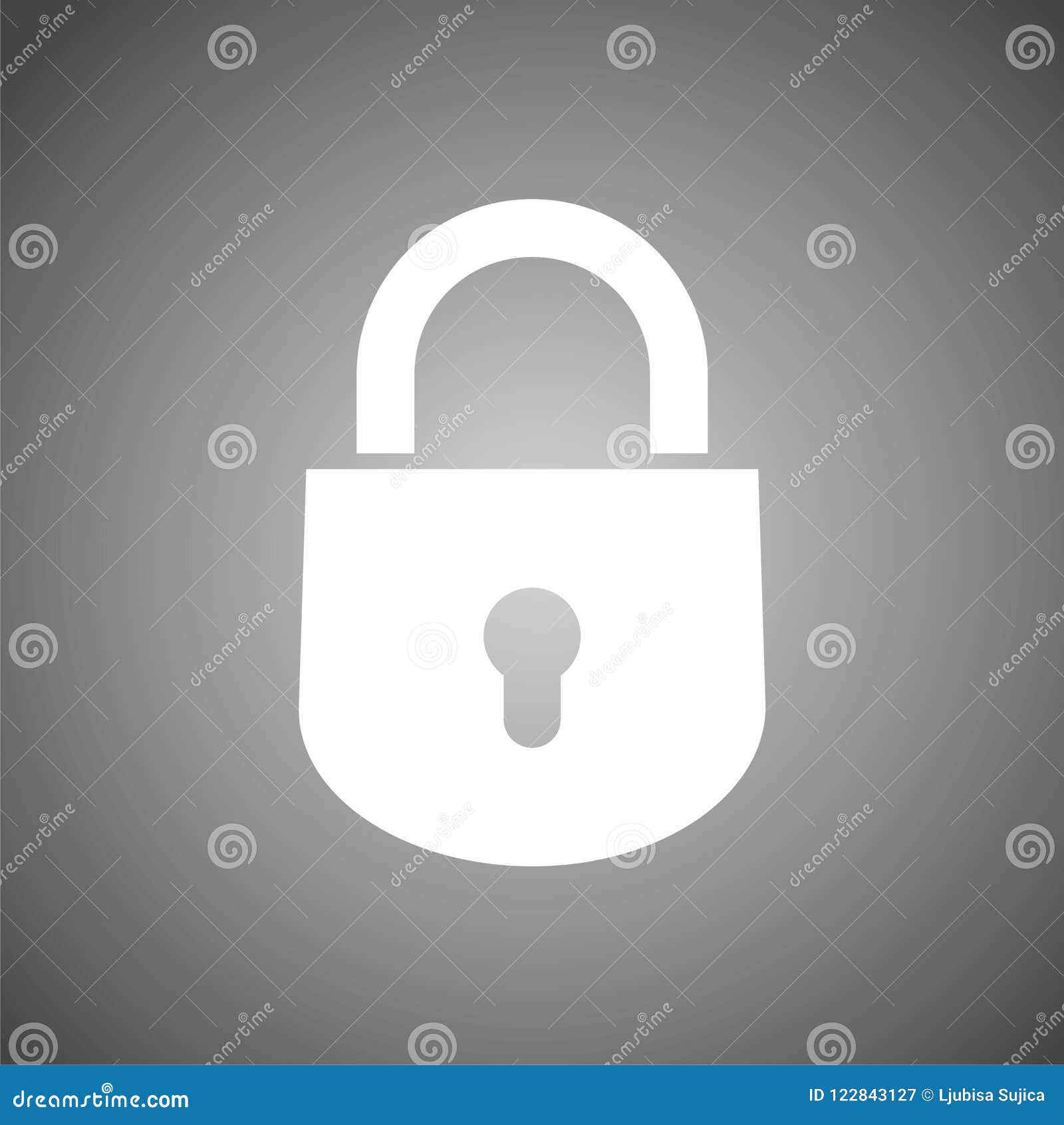 Cierre El Icono, Cierre El Vector Del Icono Ilustración del Vector ...