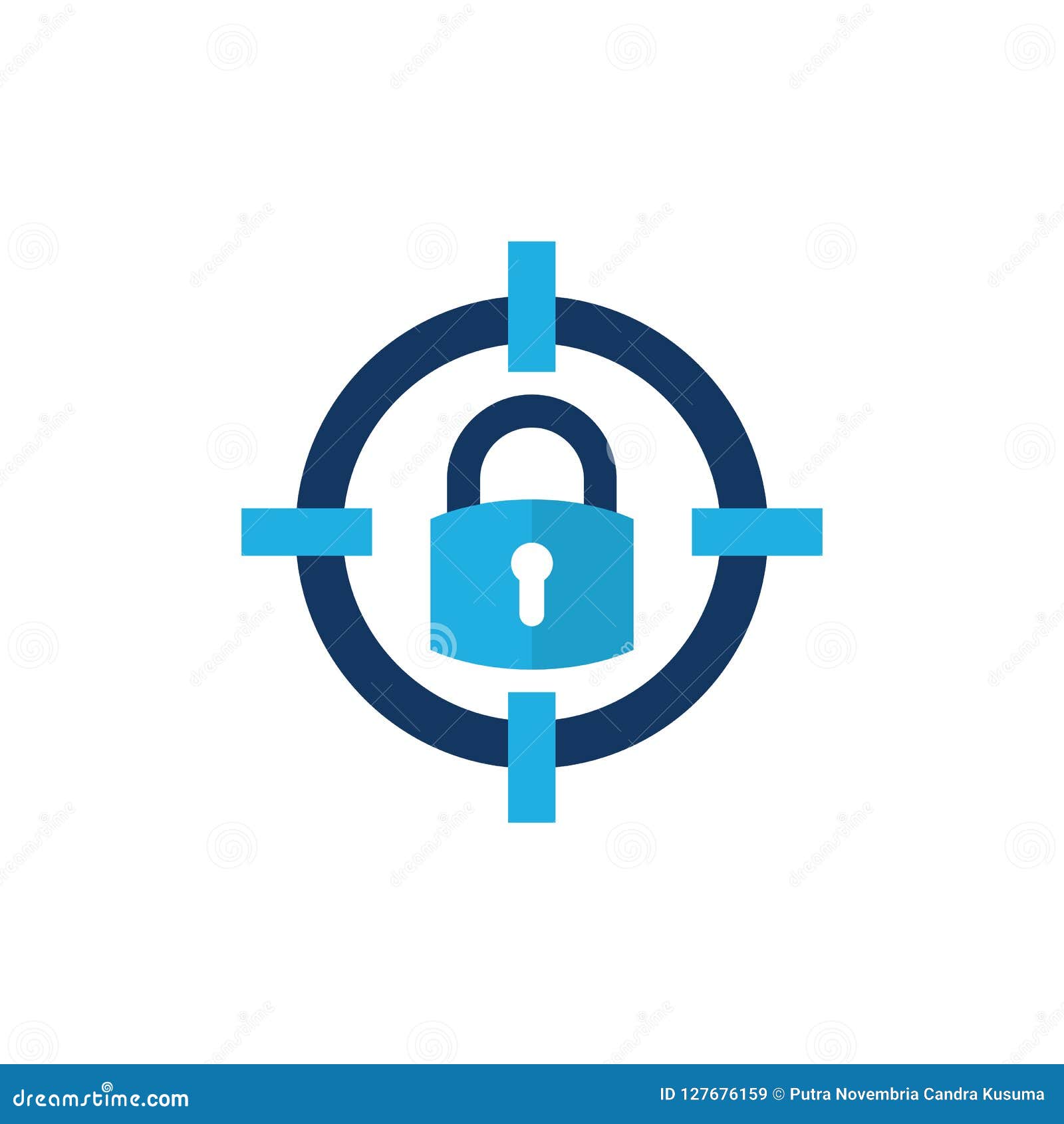 Cierre La Blanco Logo Icon Design Ilustración del Vector - Ilustración ...