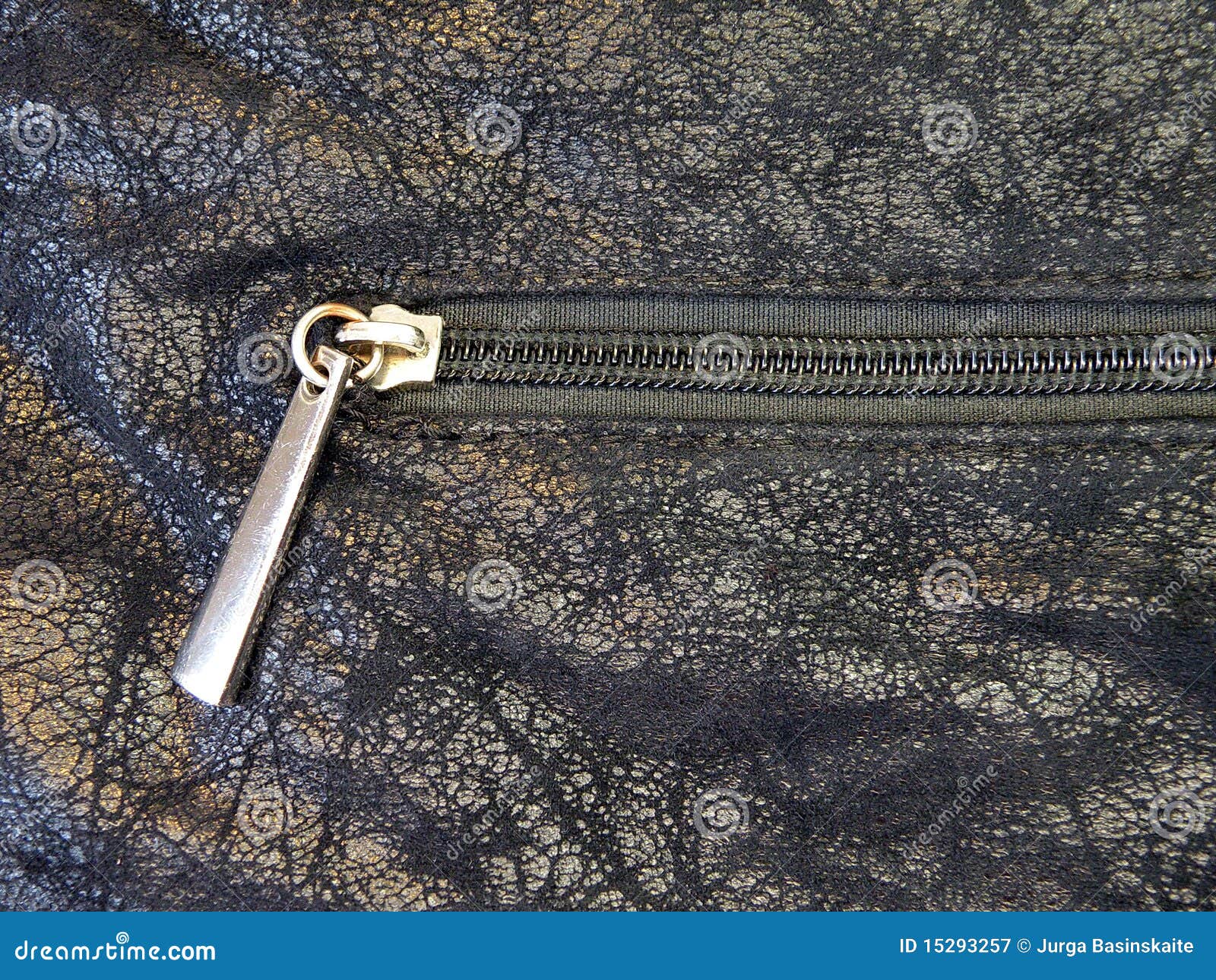 Cierre relámpago y cuero imagen de archivo. Imagen de extracto - 15293257