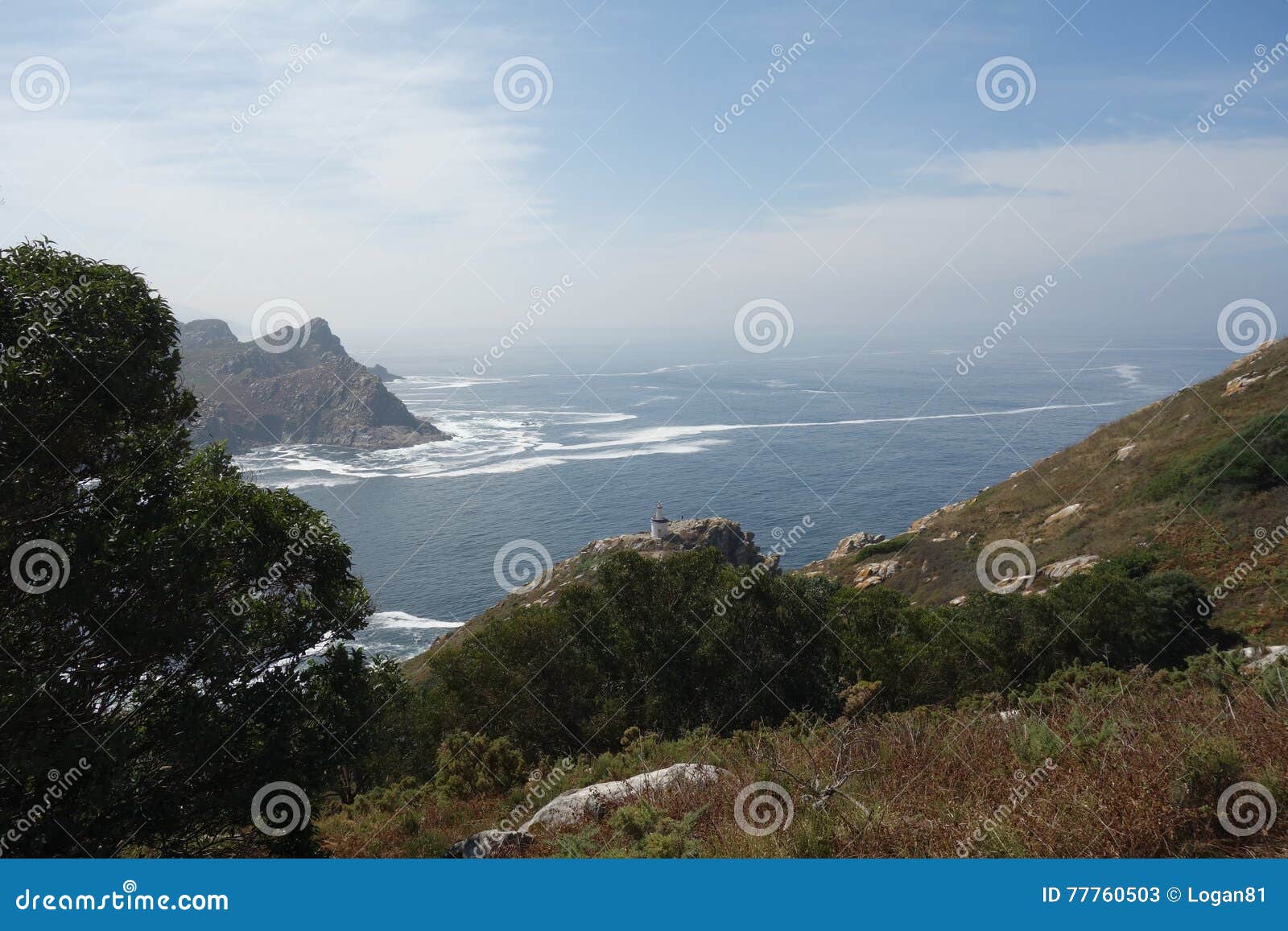 Cies Islands, Vigo, Spain.Lighthouse Stock Image - Image of dune, spain ...