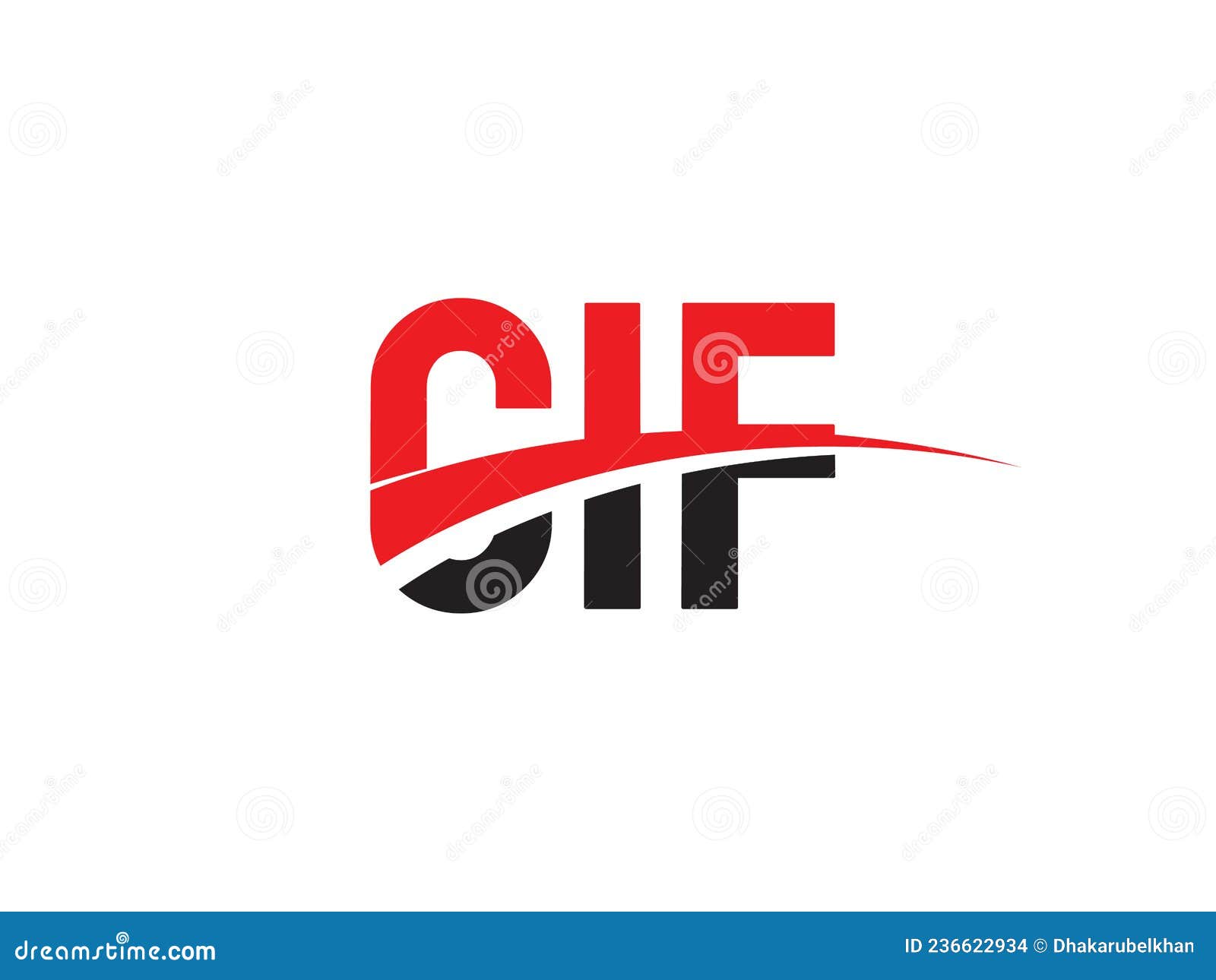 CIF Letter Initial Logo Design Vector Illustration Stock Vector ...