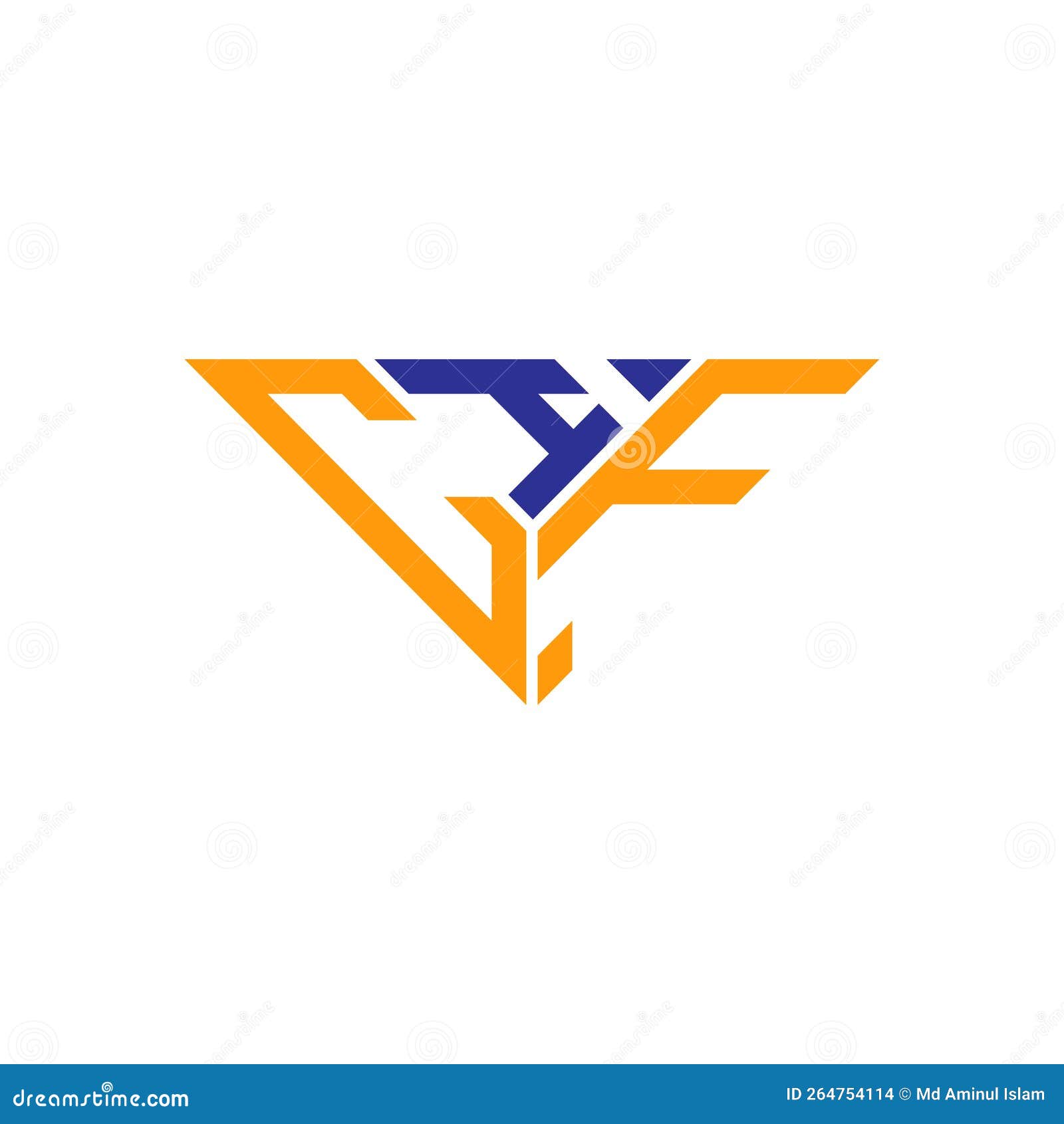 CIF Letter Logo Creative Design with Vector Graphic, Stock Vector ...