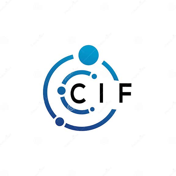 CIF Letter Logo Design on White Background. CIF Creative Initials ...