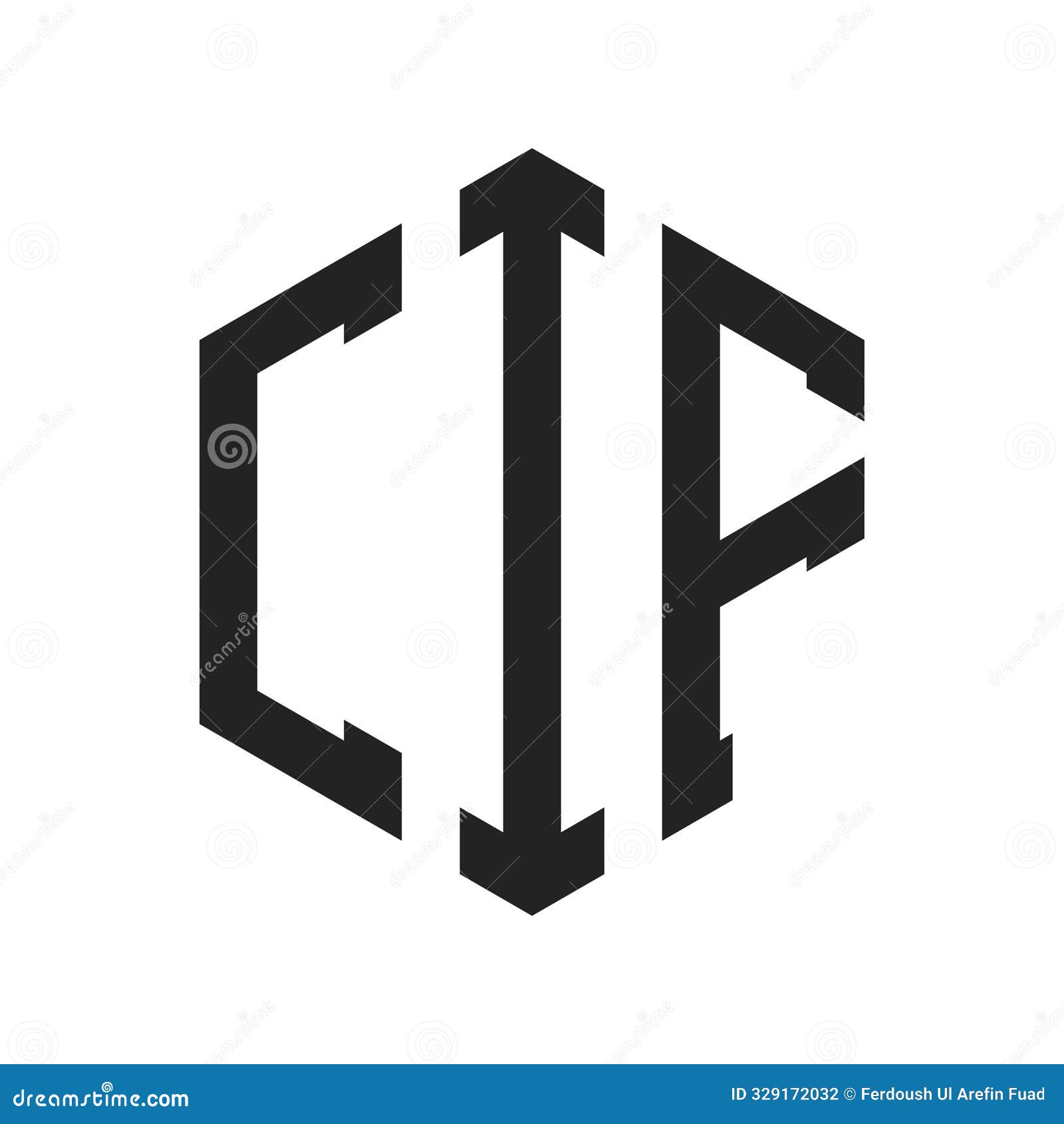 CIF Logo Design. Initial Letter CIF Monogram Logo Using Hexagon Shape ...