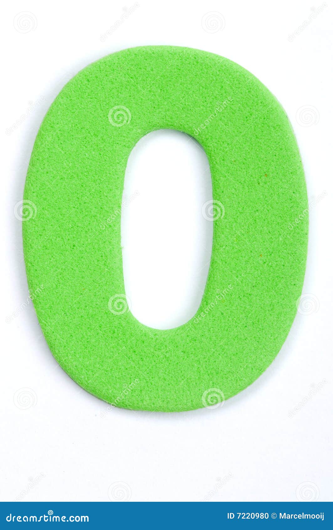 Cifra Zero Della Gomma Piuma Fotografia Stock - Immagine di decorativo ...