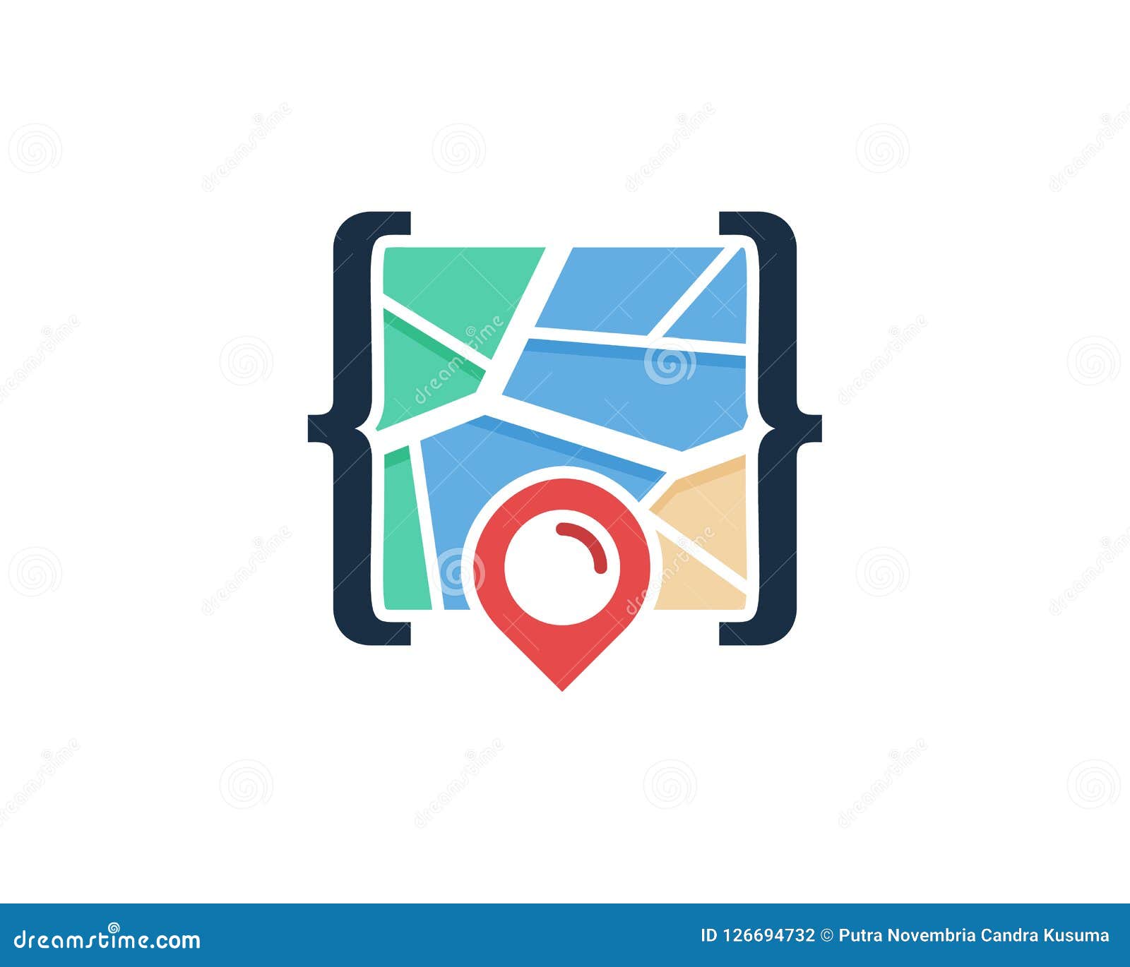 Cifre El Mapa Logo Icon Design Ilustración del Vector - Ilustración de ...