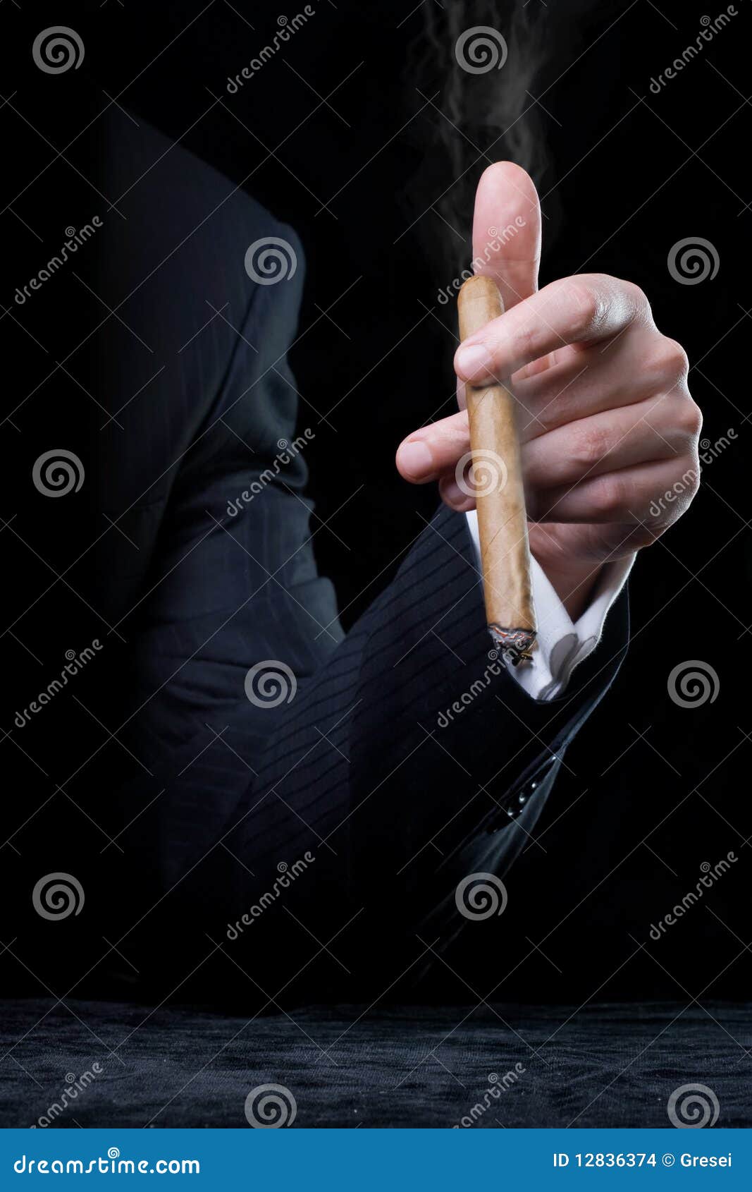 Cigar stock photo. Image of enjoyment, people, fumes - 12836374