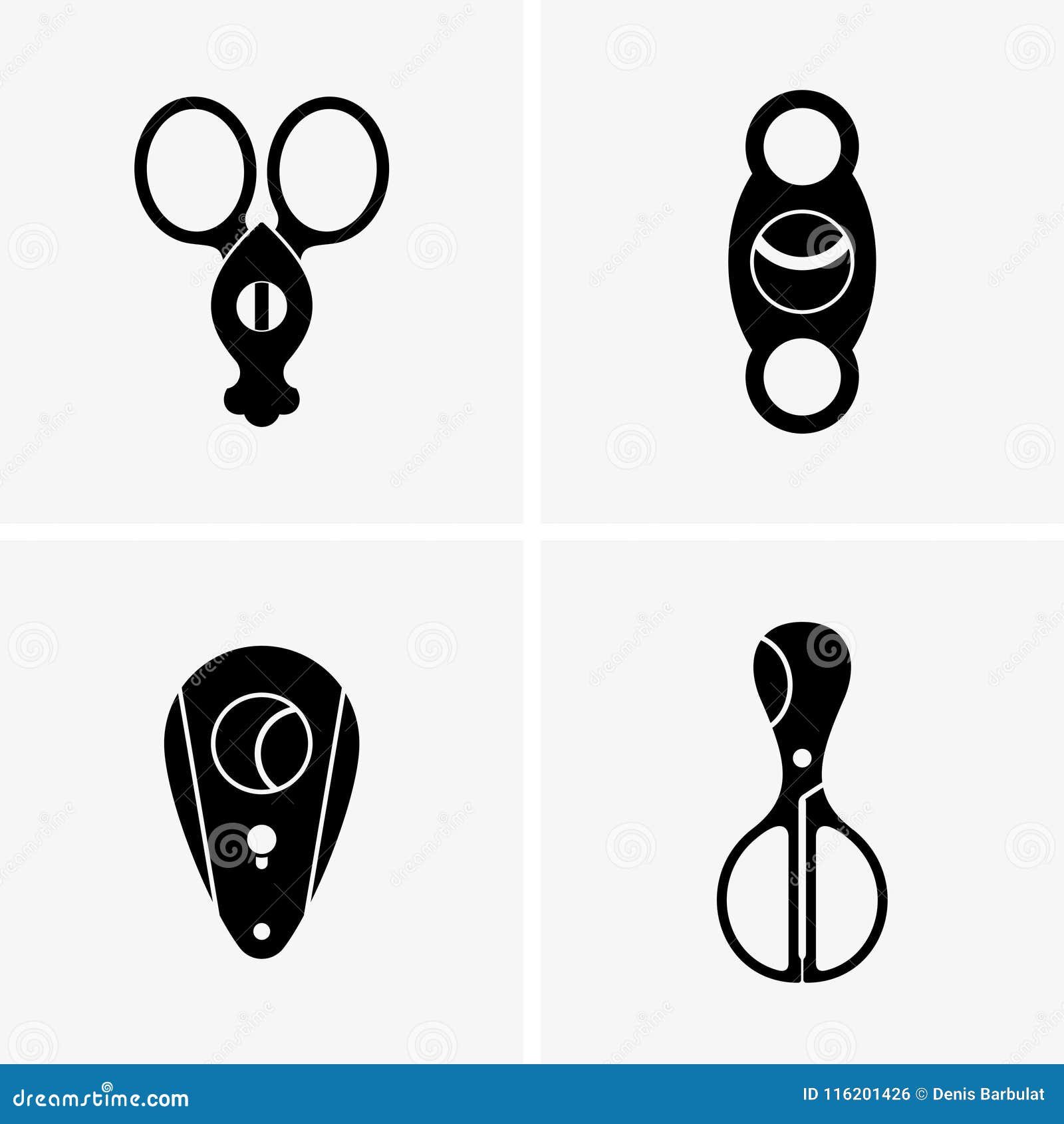 Cigar cutters stock vector. Illustration of knife, scissor - 116201426