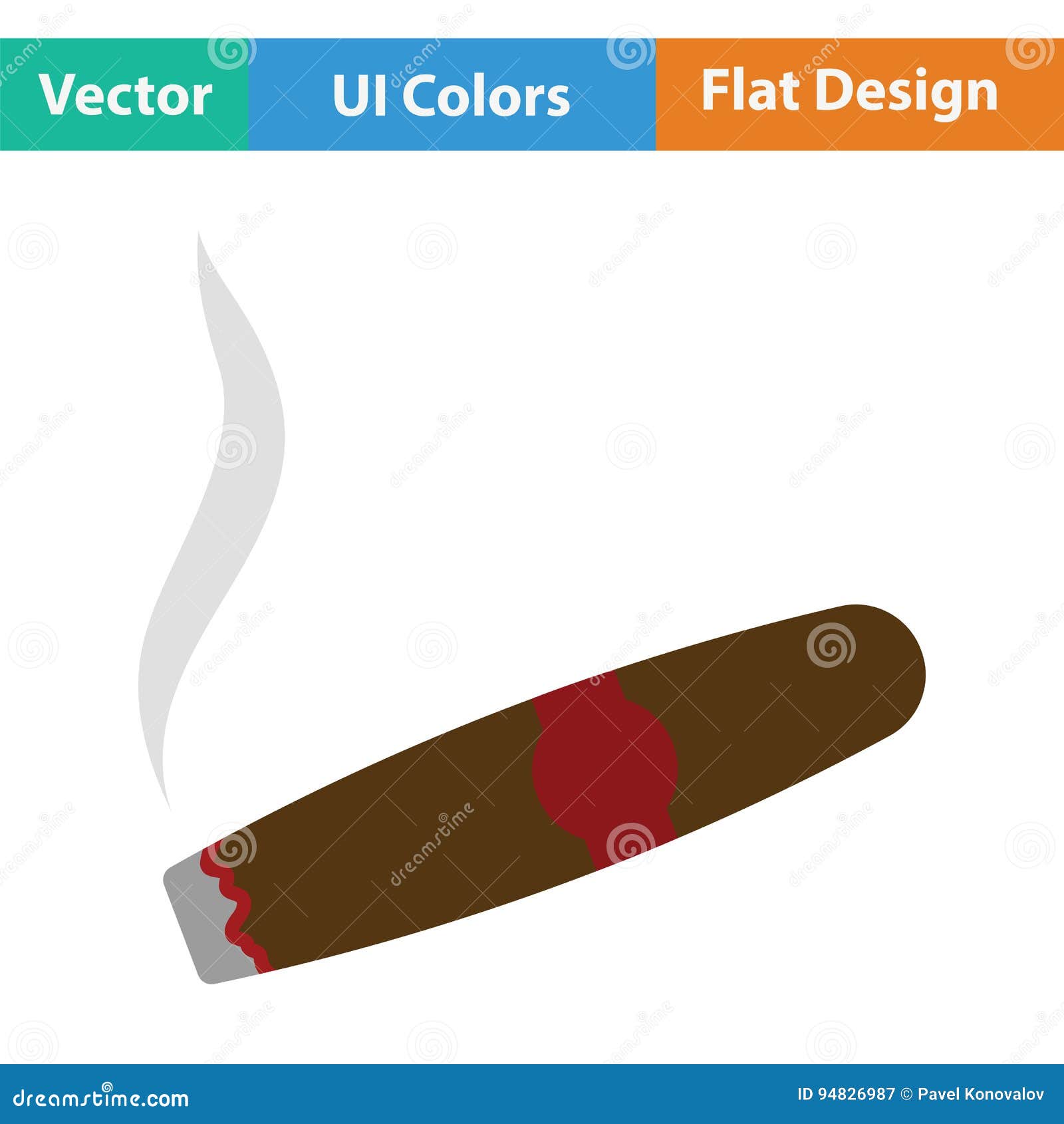 Cigar Vector Illustration | CartoonDealer.com #17258998