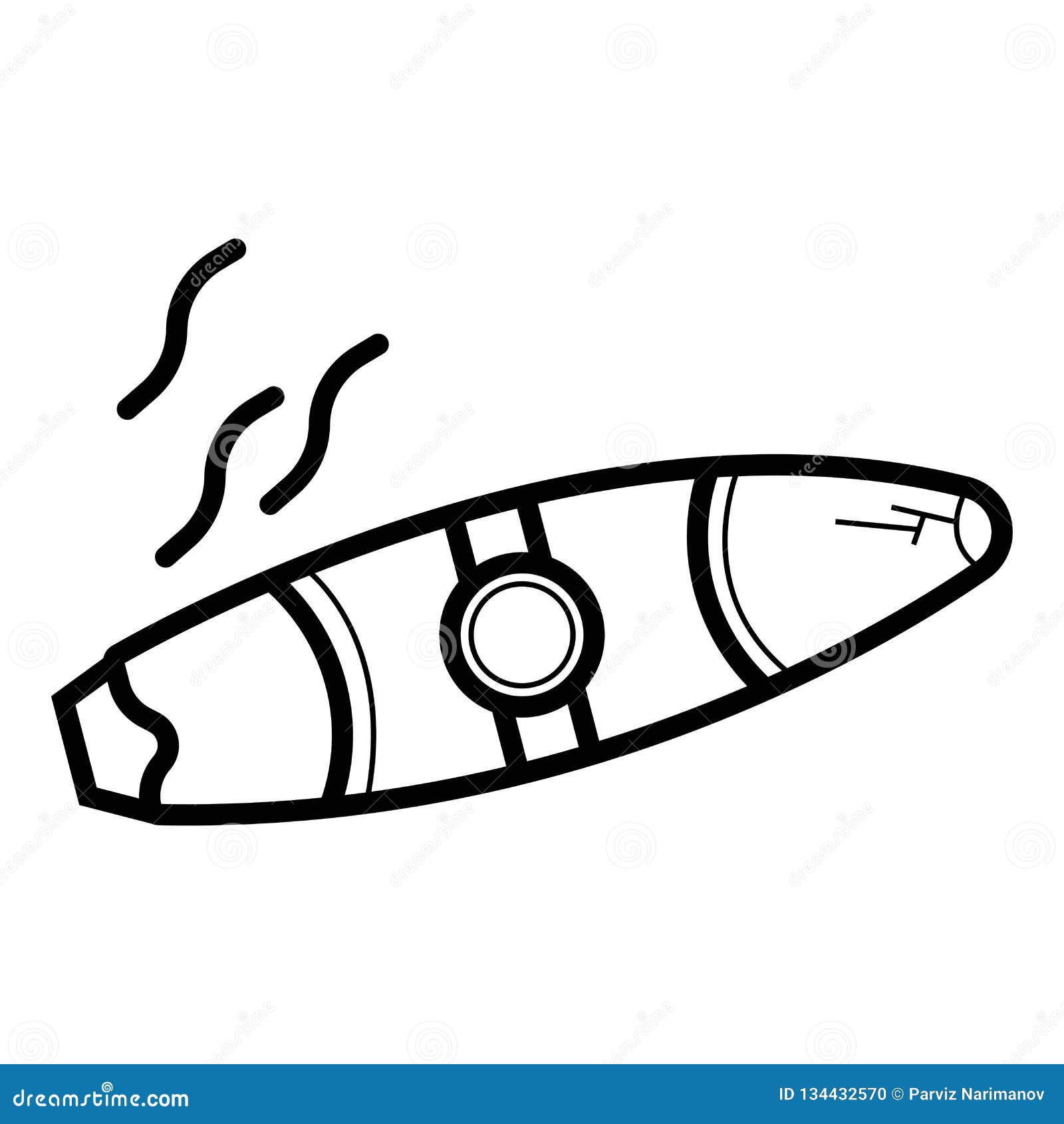 Cigar icon stock illustration. Illustration of gray - 134432570