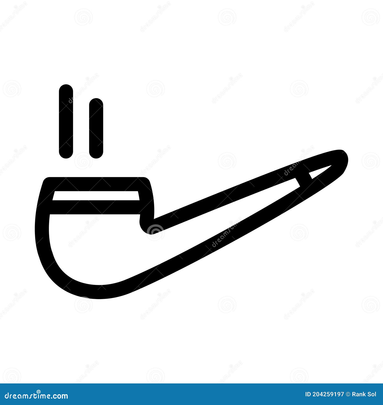 Cigar Isolated Outline Drawing For Coloring Royalty-Free Stock Image ...