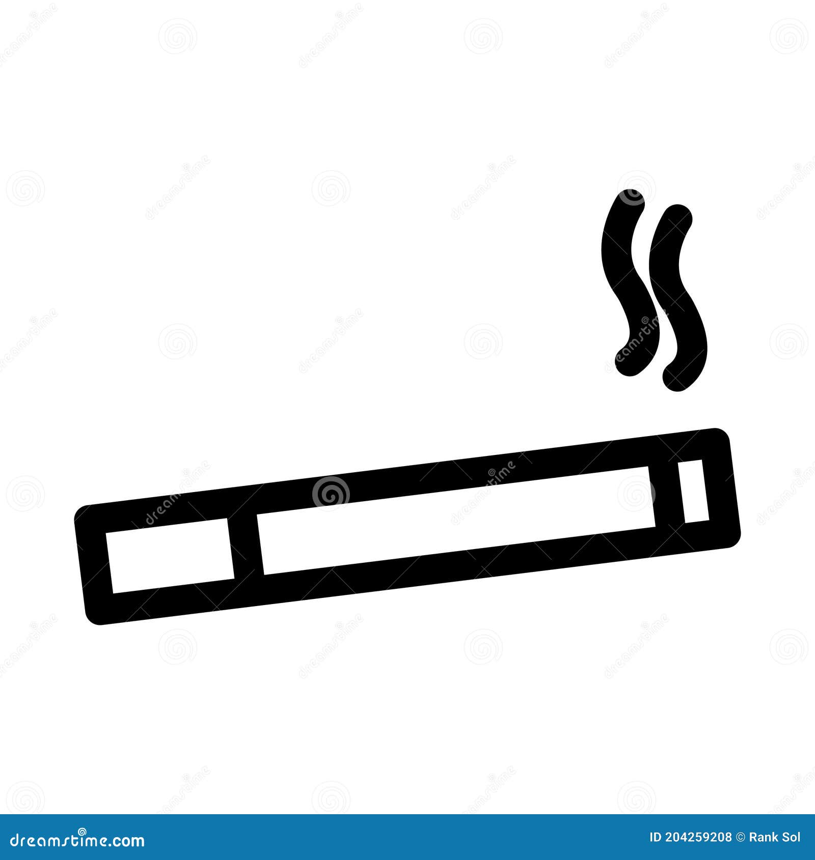 Cigar Isolated Outline Drawing For Coloring Royalty-Free Stock Image ...