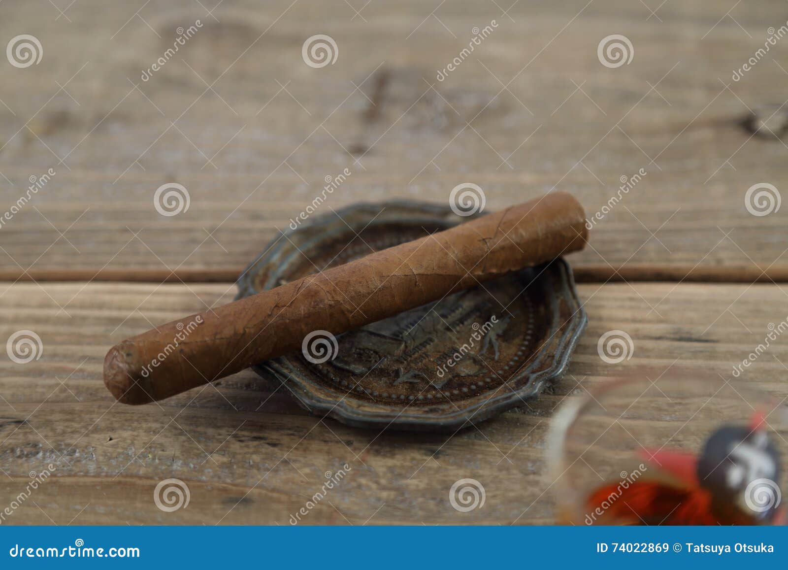 Cigar stock image. Image of studio, alcohol, cuban, table - 74022869