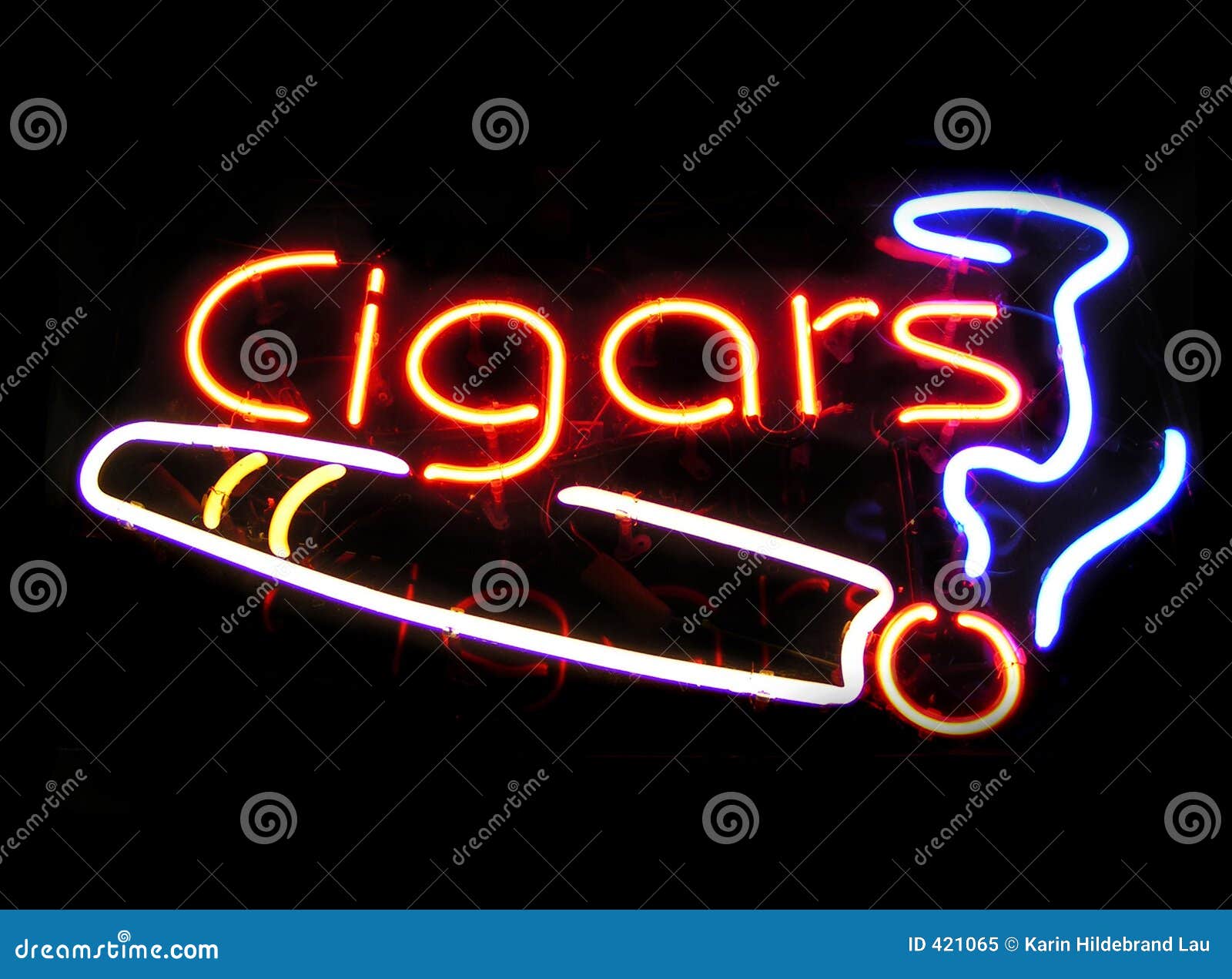 Neon Cigar Sign Stock Image | CartoonDealer.com #3792313