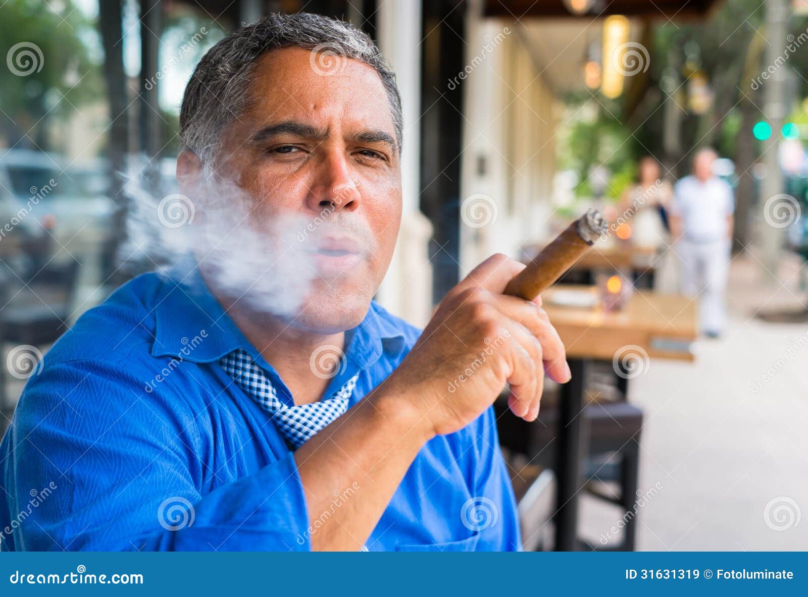 Cigar smoker stock image. Image of good, handsome, blowing - 31631319