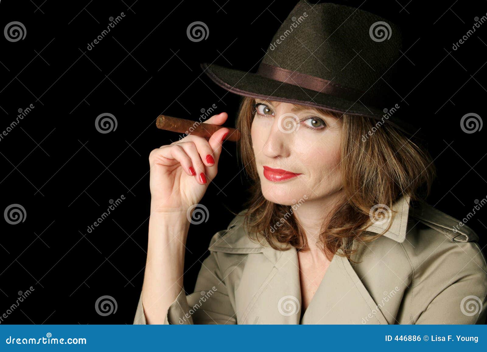 Cigar Smoking Spy stock photo. Image of game, security - 446886