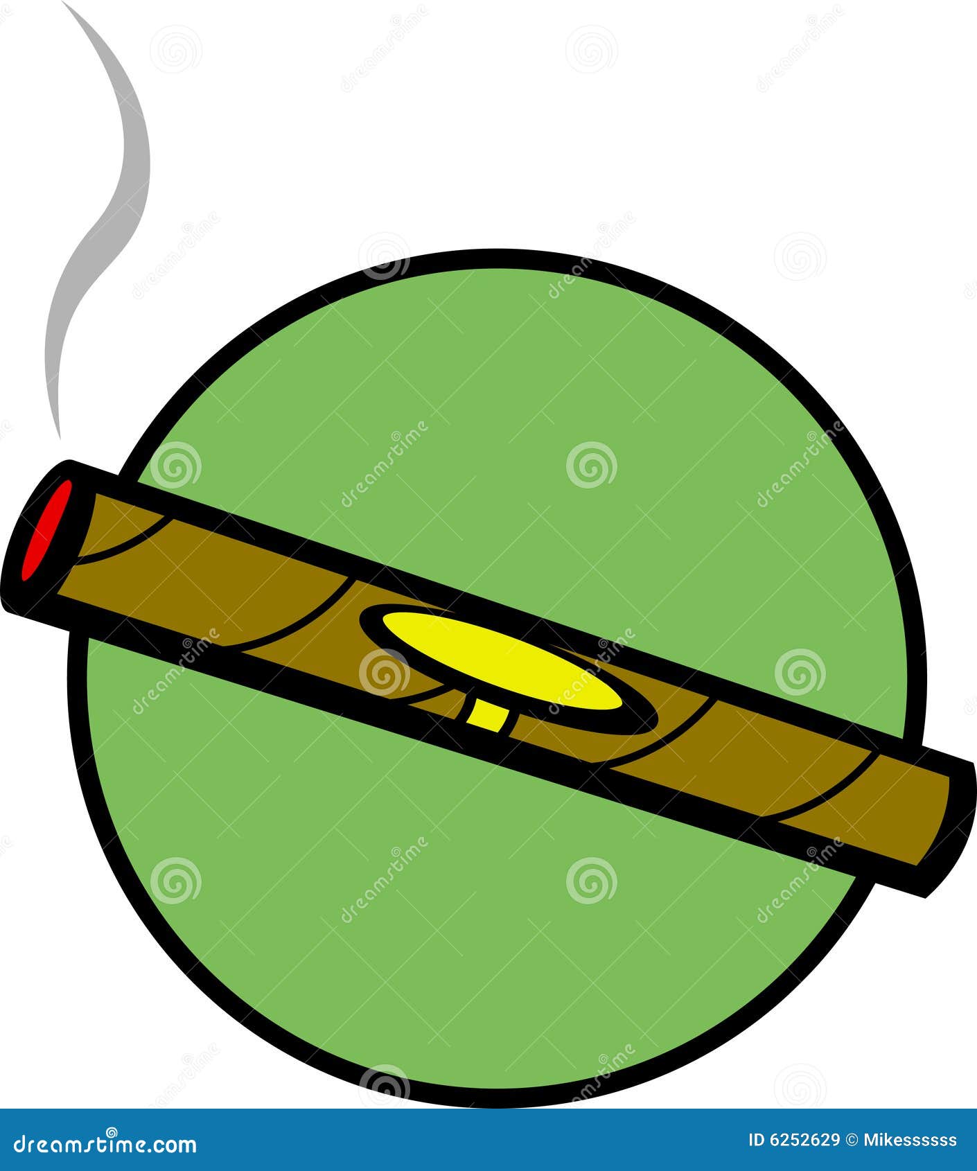 Cigar vector illustration stock vector. Illustration of cigar - 6252629