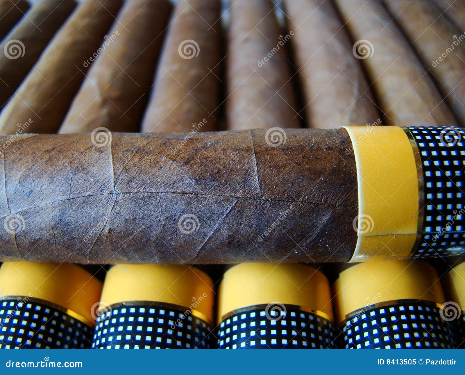 Cigares cubains image stock. Image du fumée, nicotine - 8413505