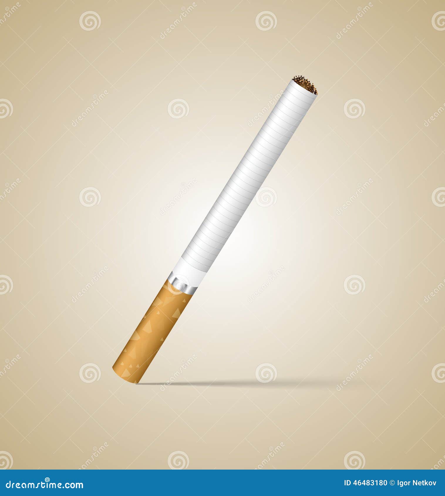 Cigarett vektor illustrationer. Illustration av filtrera - 46483180