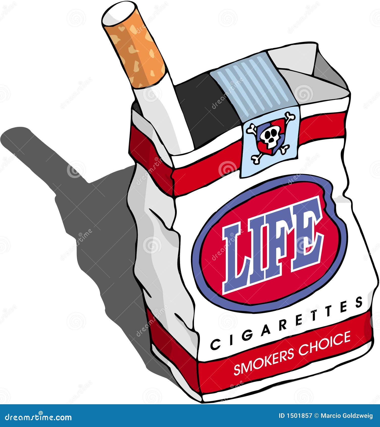 Cigarette stock vector. Illustration of cartoon, conception - 1501857