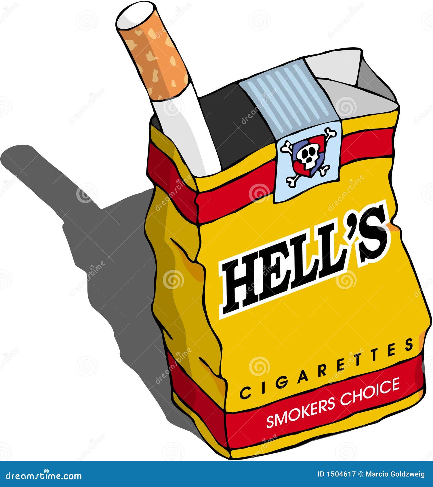 Smiling Cigarette Cartoon. Stock Photo | CartoonDealer.com #88172898