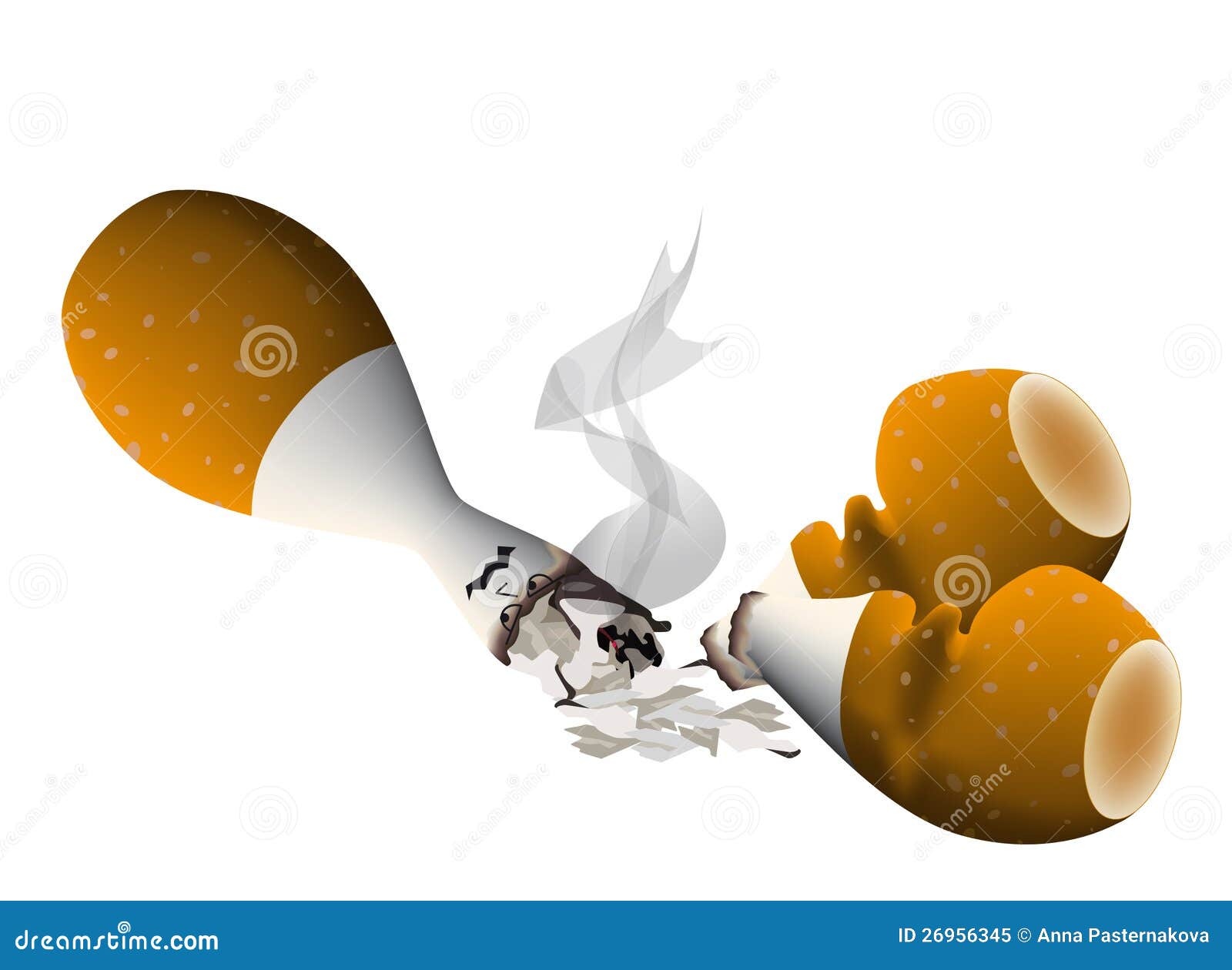 Smiling Cigarette Cartoon. Stock Photo | CartoonDealer.com #88172898