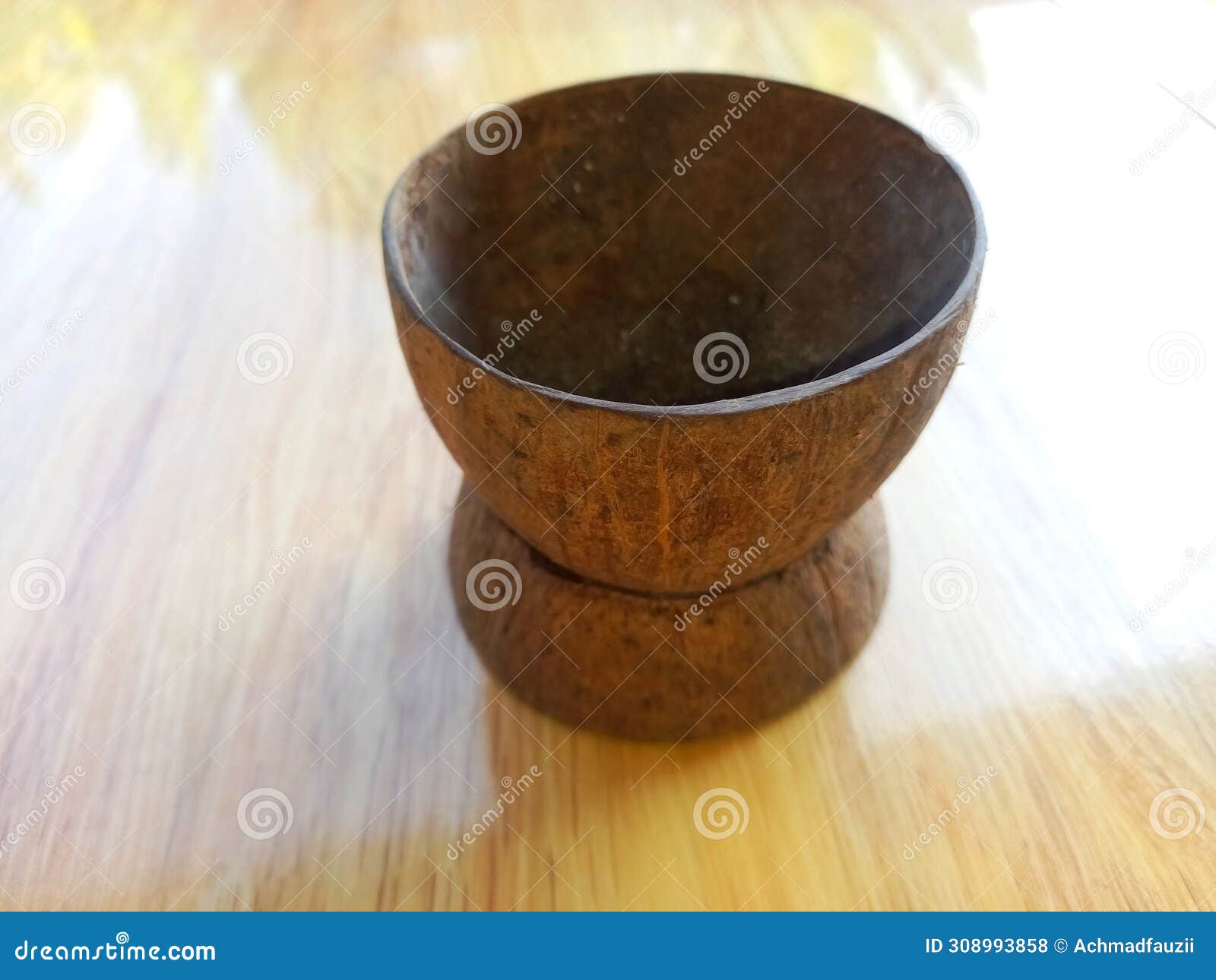 This is a Cigarette Ashtray Made from Indonesian Coconut Shells Stock ...