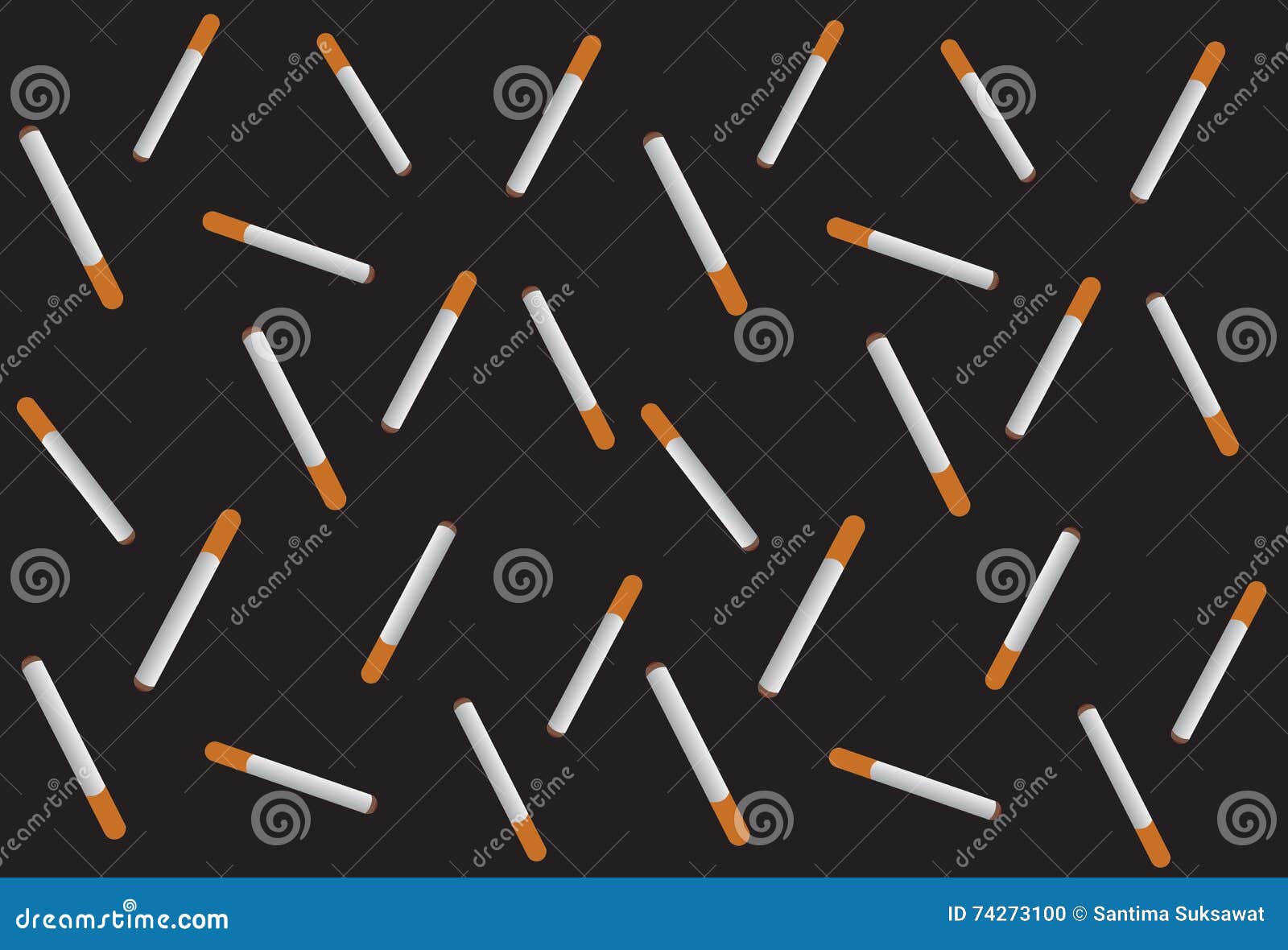 Cigarette Background Vector Stock Vector - Illustration of nicotine ...