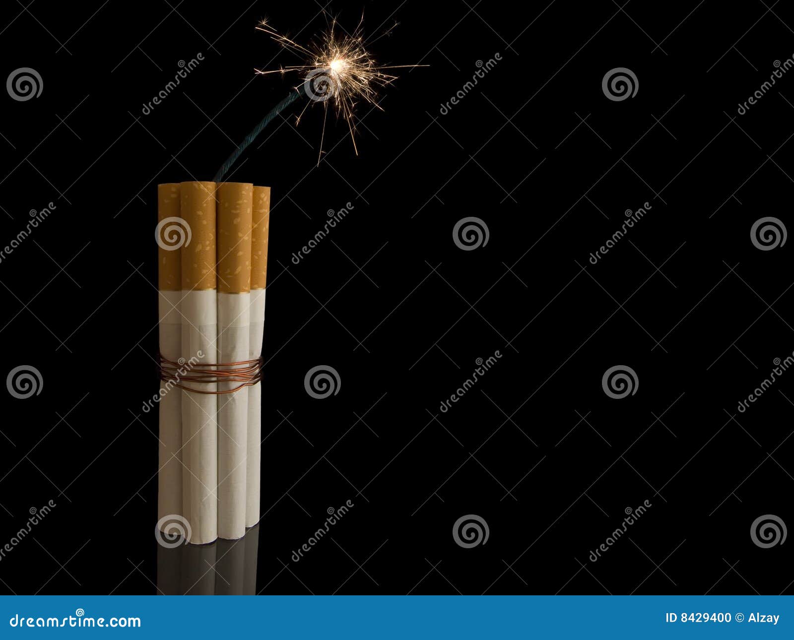 Cigarette Bomb stock photo. Image of health, smoker, timebomb - 8429400