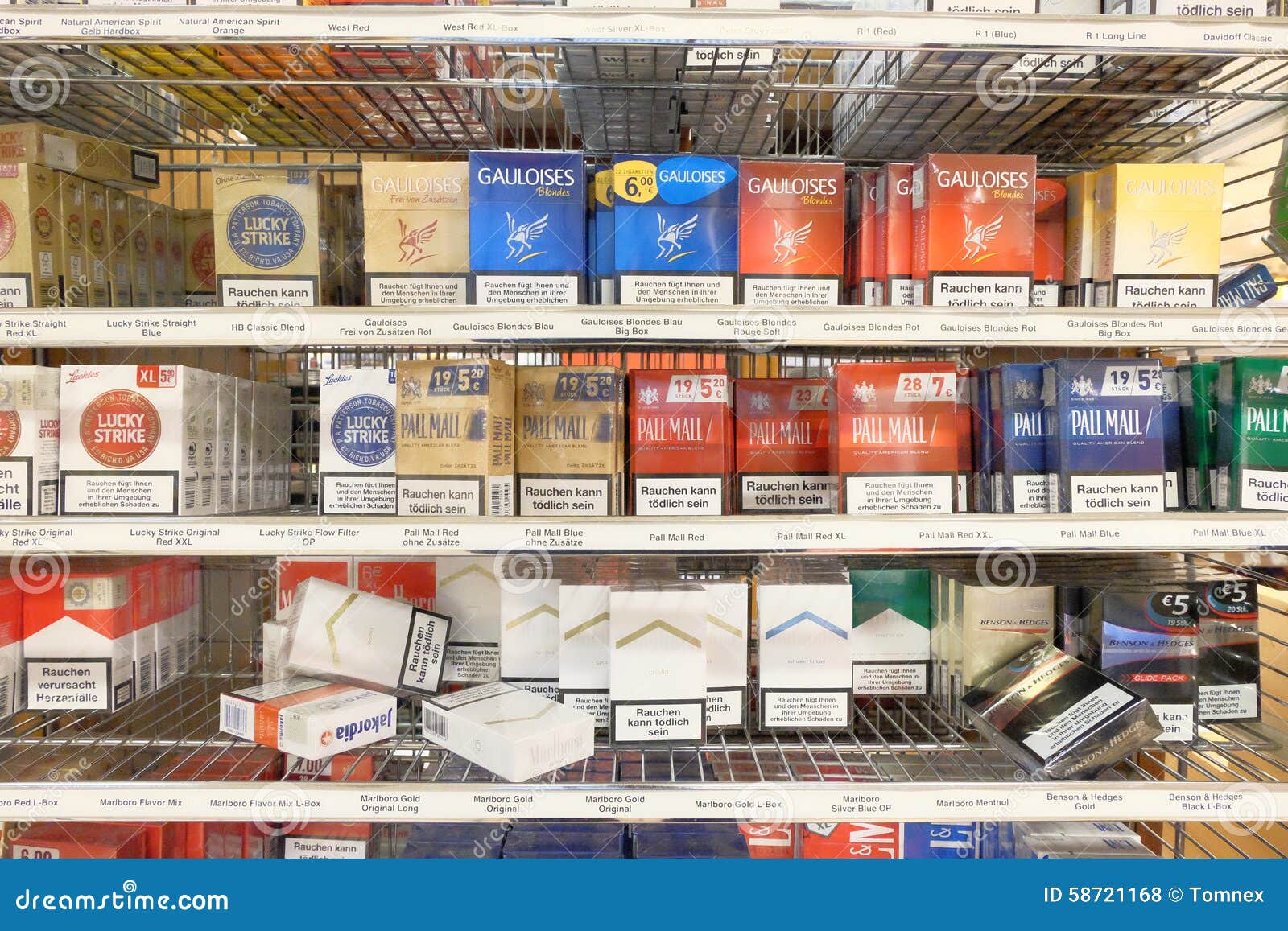 Cigarette boxes editorial stock photo. Image of cigarette - 58721168