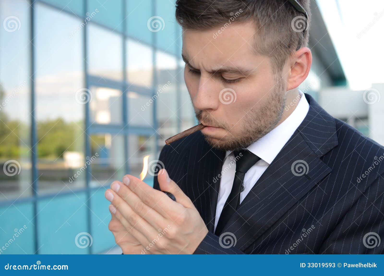 Cigarette break stock image. Image of leader, career - 33019593