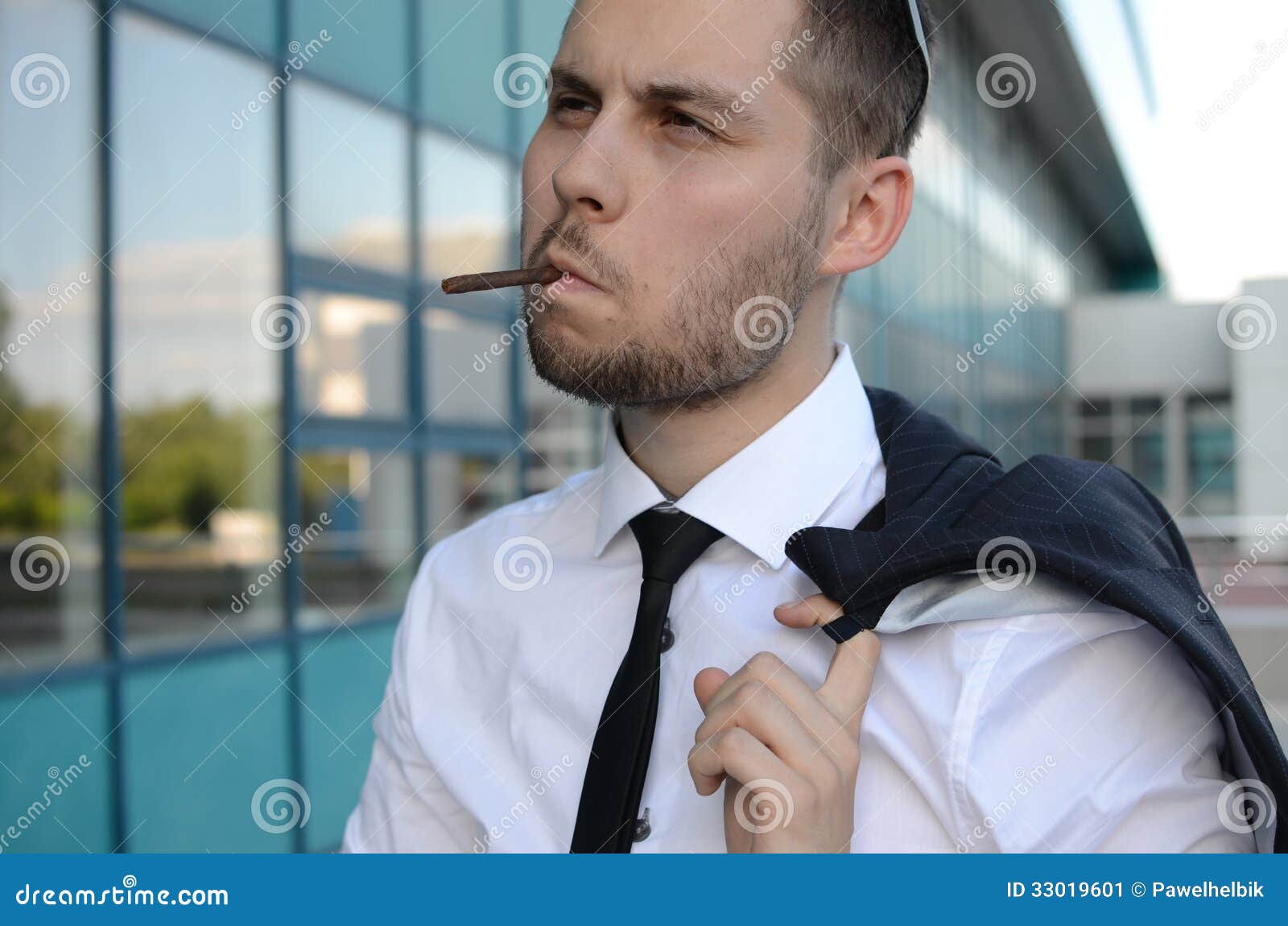 Cigarette break stock image. Image of addiction, displeased - 33019601