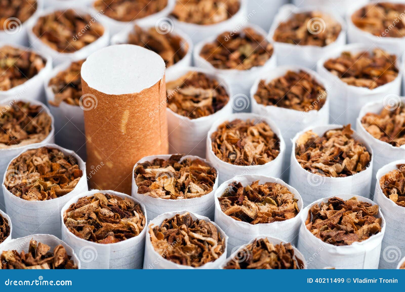 Cigarette with Brown Filter Stock Image - Image of illness, texture ...