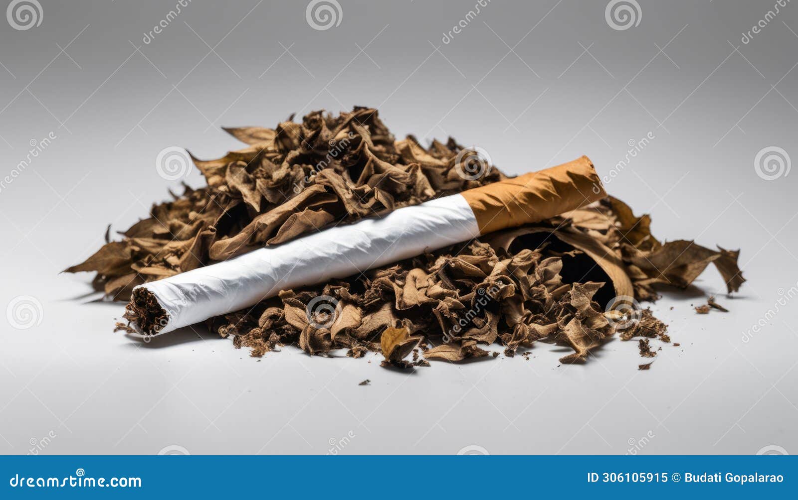 A Cigarette and a Cigarette Wrapper are on the Ground Stock ...
