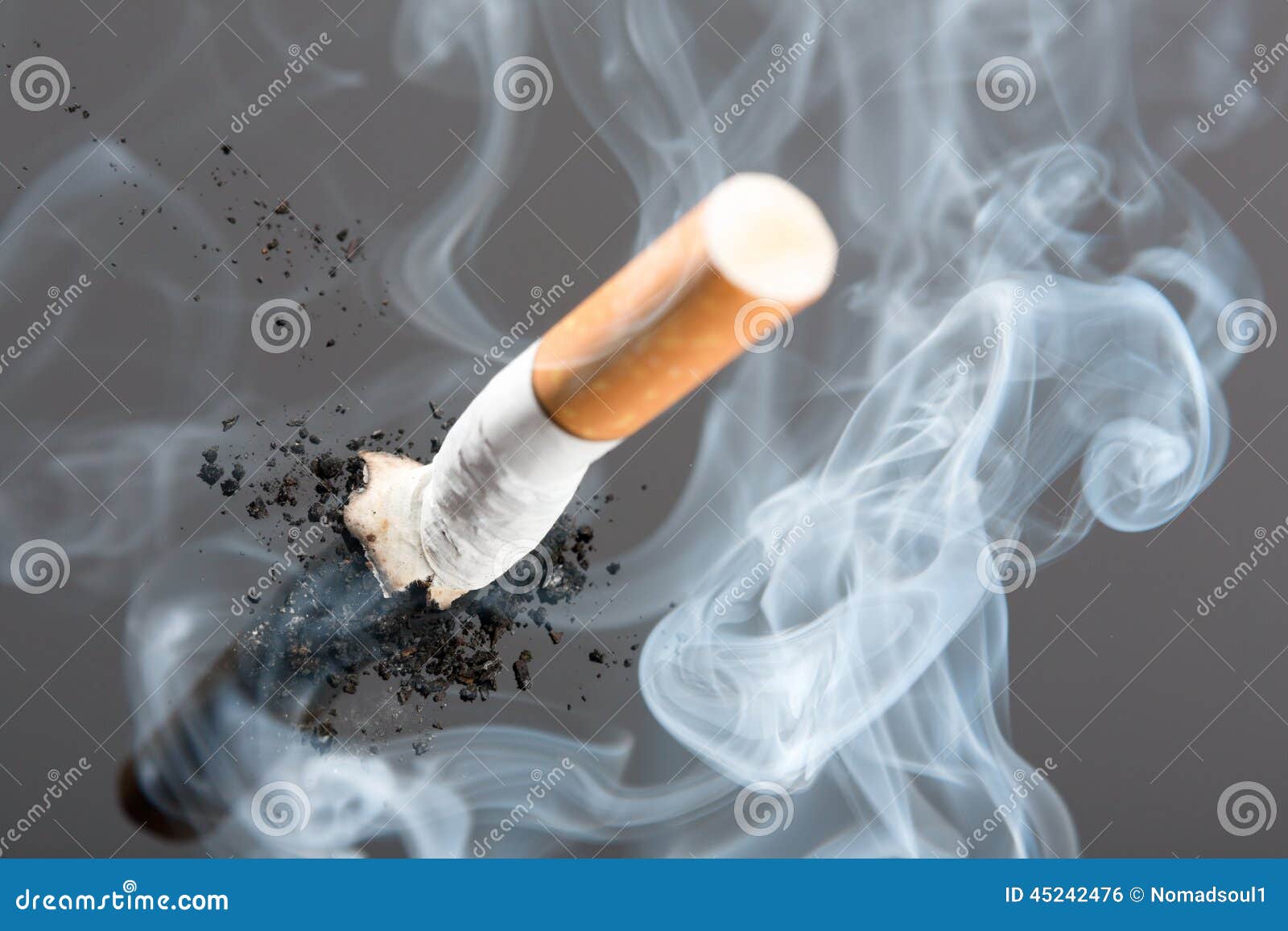 Cigarette in smoke stock photo. Image of quit, leisure - 45242476