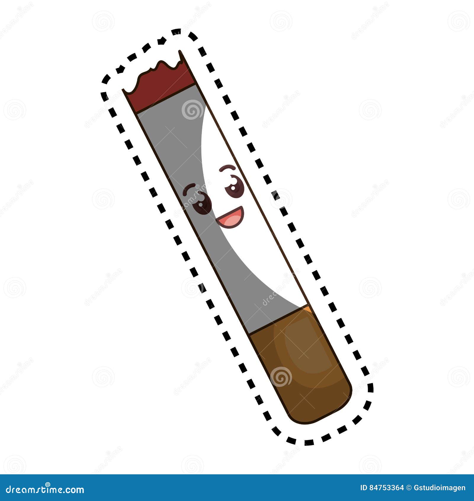 Cigarette Character Funny Icon Stock Illustration - Illustration of ...
