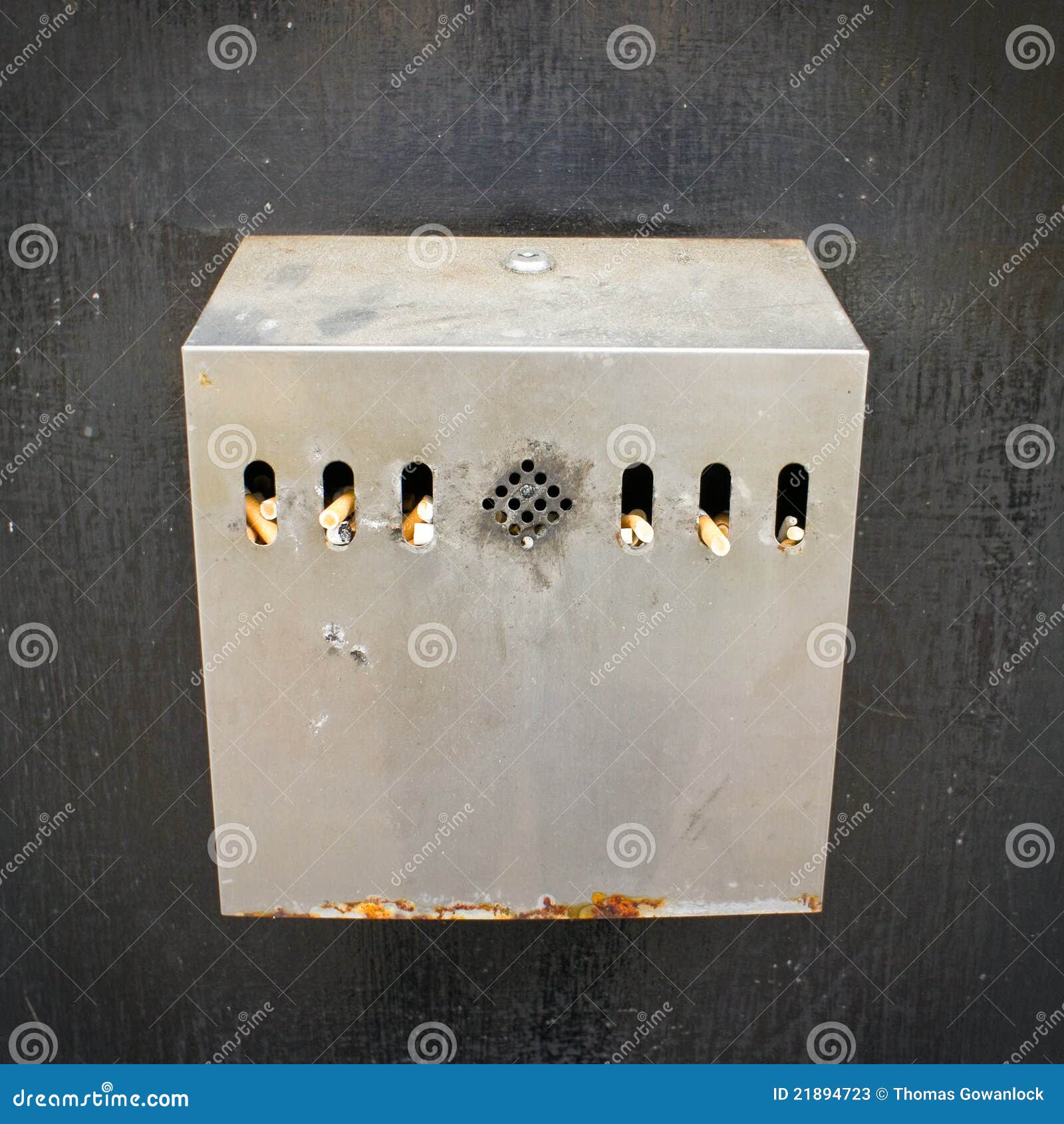 Cigarette disposal bin stock image. Image of smoking - 21894723