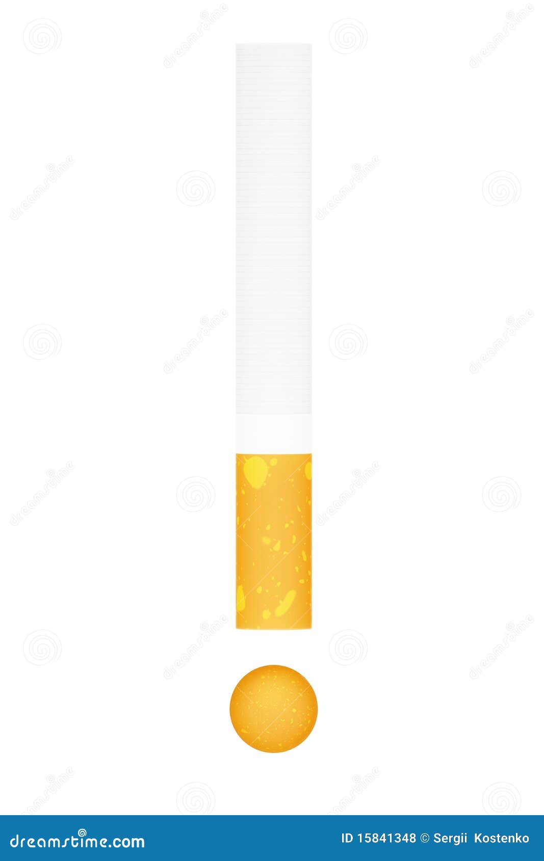 Cigarette With Question Mark Vector Illustration | CartoonDealer.com ...