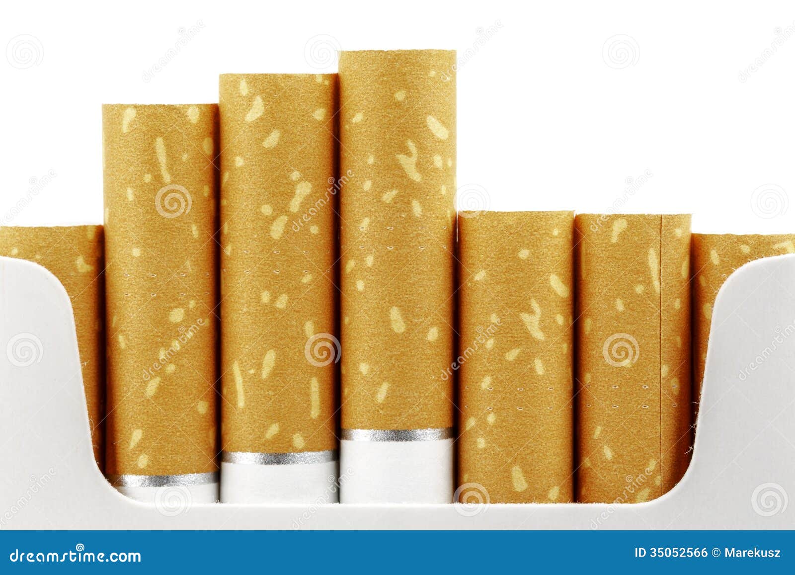 Cigarette Filters Put Forward from the Pack Stock Photo - Image of ...