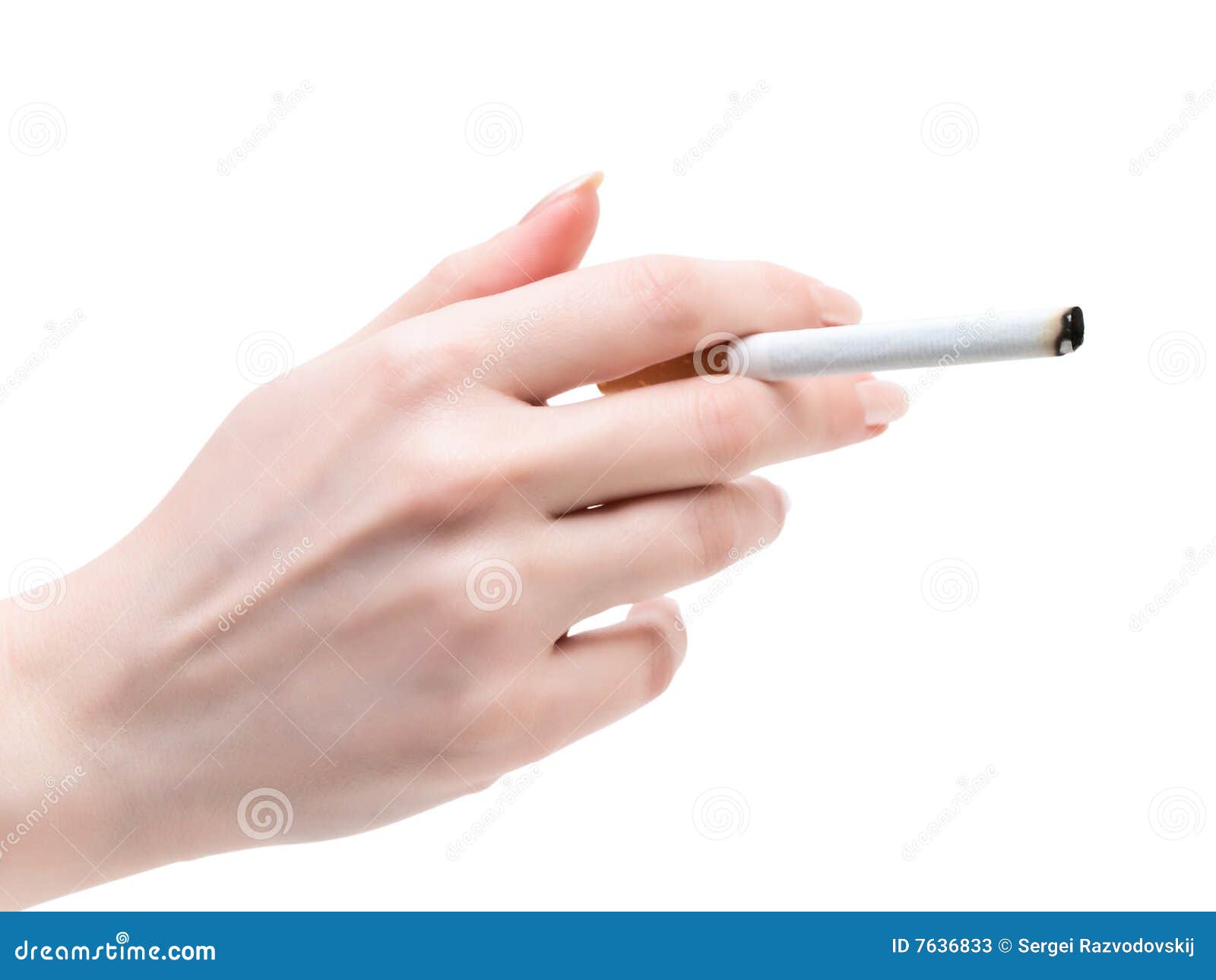 Cigarette In Hand Stock Photos - Image: 7636833