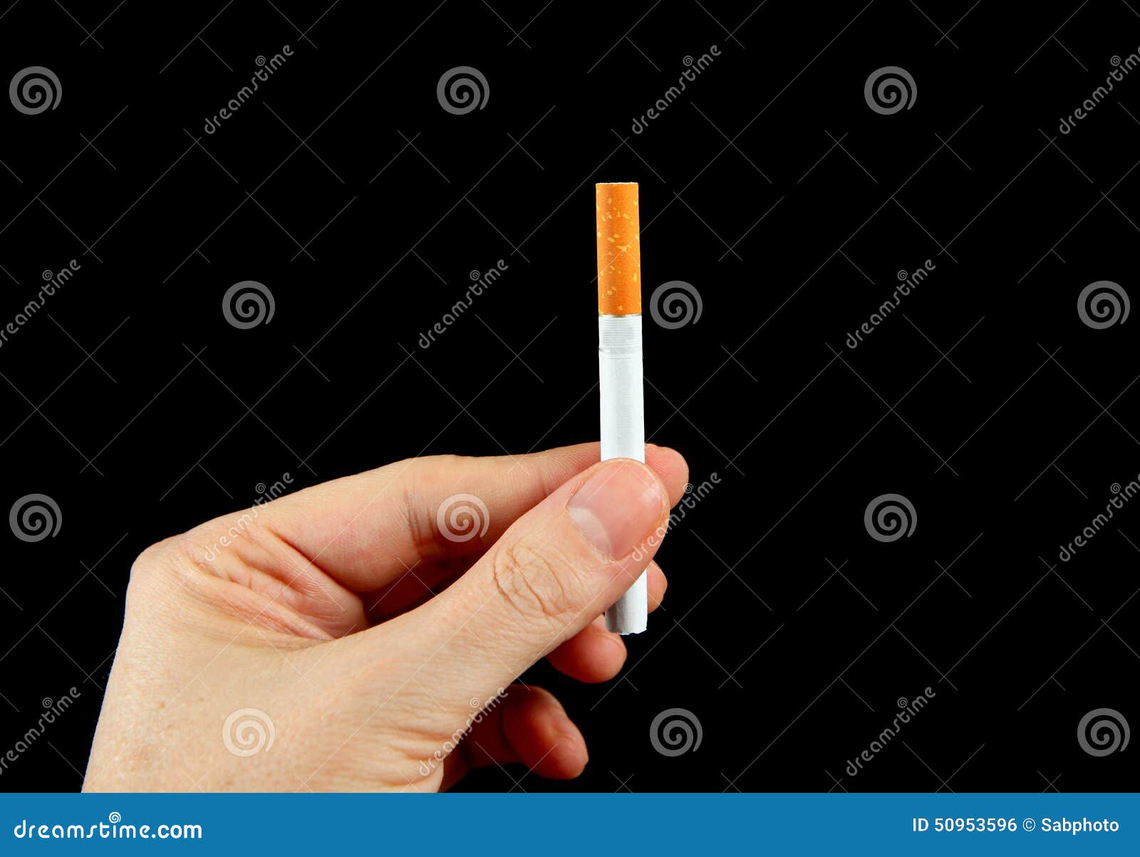 Cigarette in the Hand stock photo. Image of closeup, cigarette - 50953596