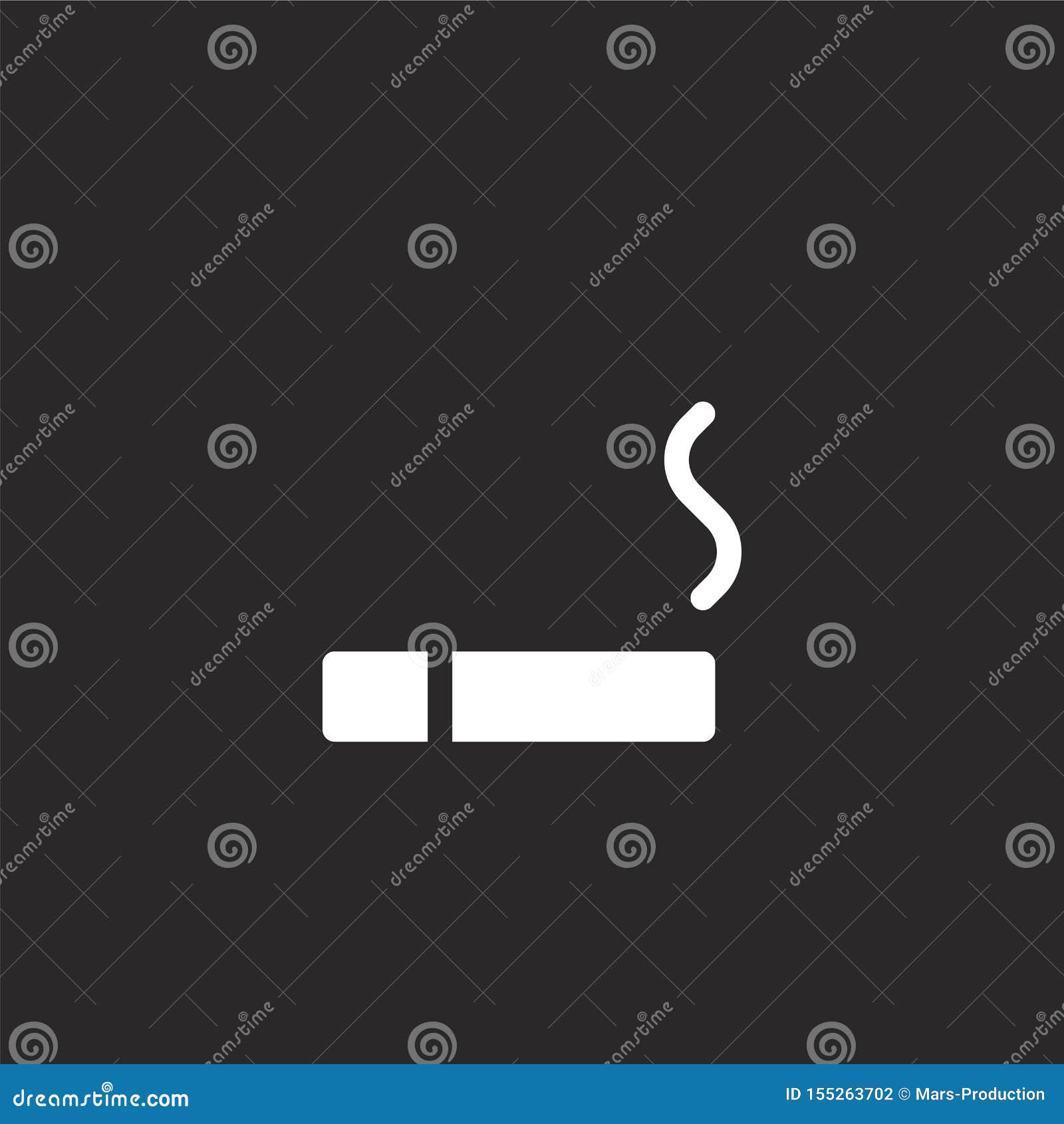 Cigarette Icon. Filled Cigarette Icon for Website Design and Mobile ...