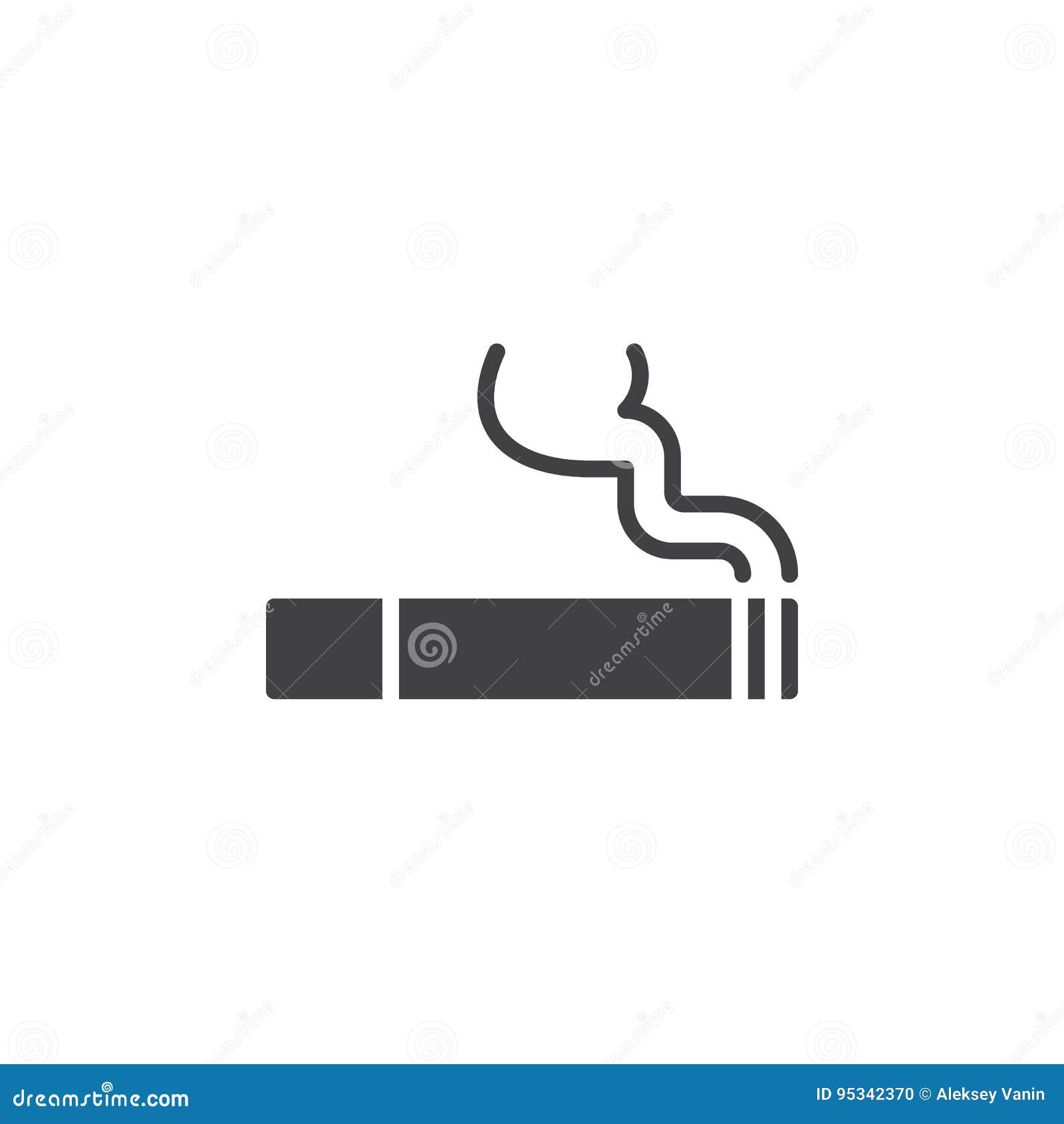Cigarette Icon Vector, Filled Flat Sign, Solid Pictogram Isolated on ...