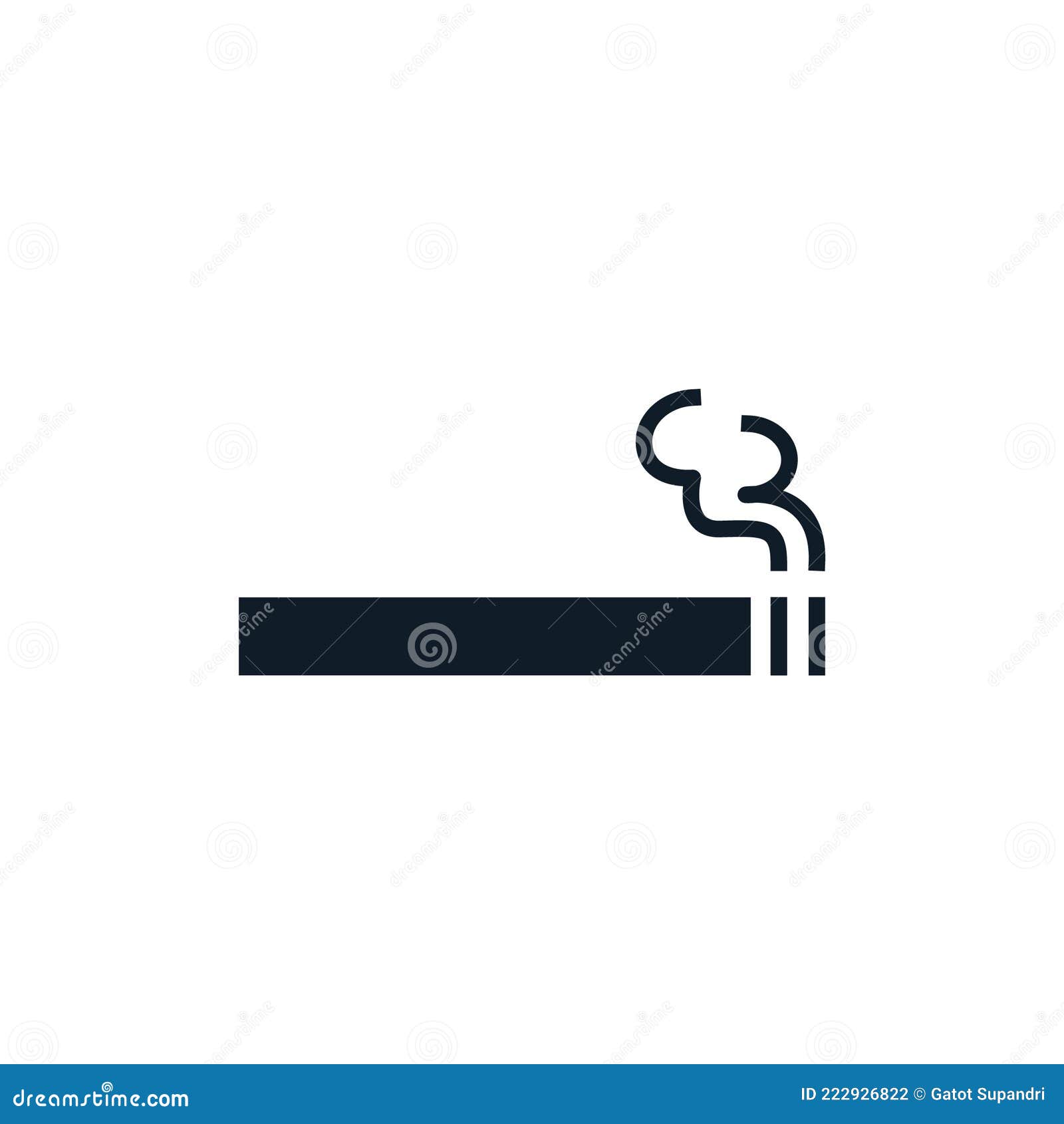 Cigarette Icon Vector Logo Design Template Stock Vector - Illustration ...