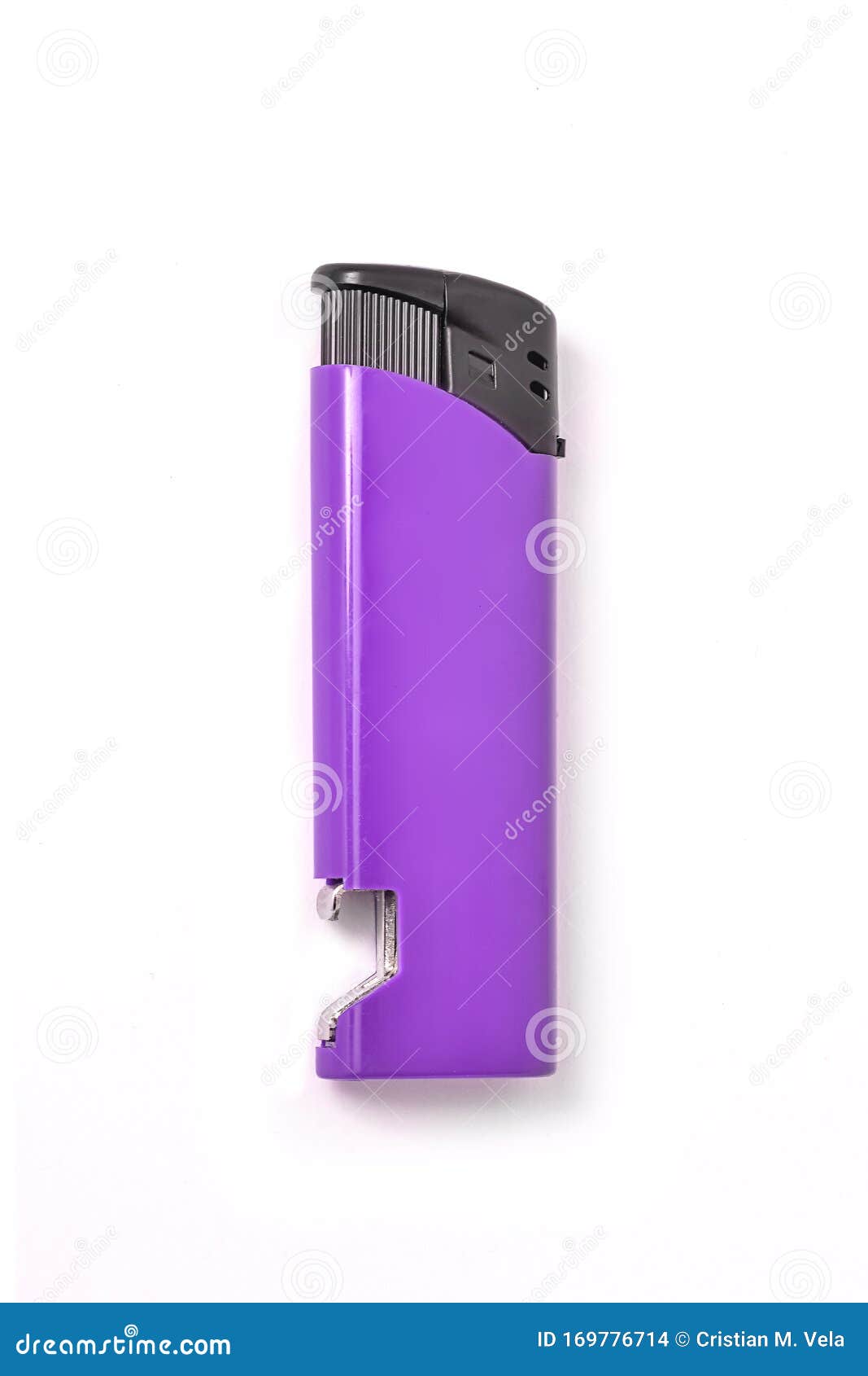 Purple cigarette lighter stock photo. Image of lighter - 169776714