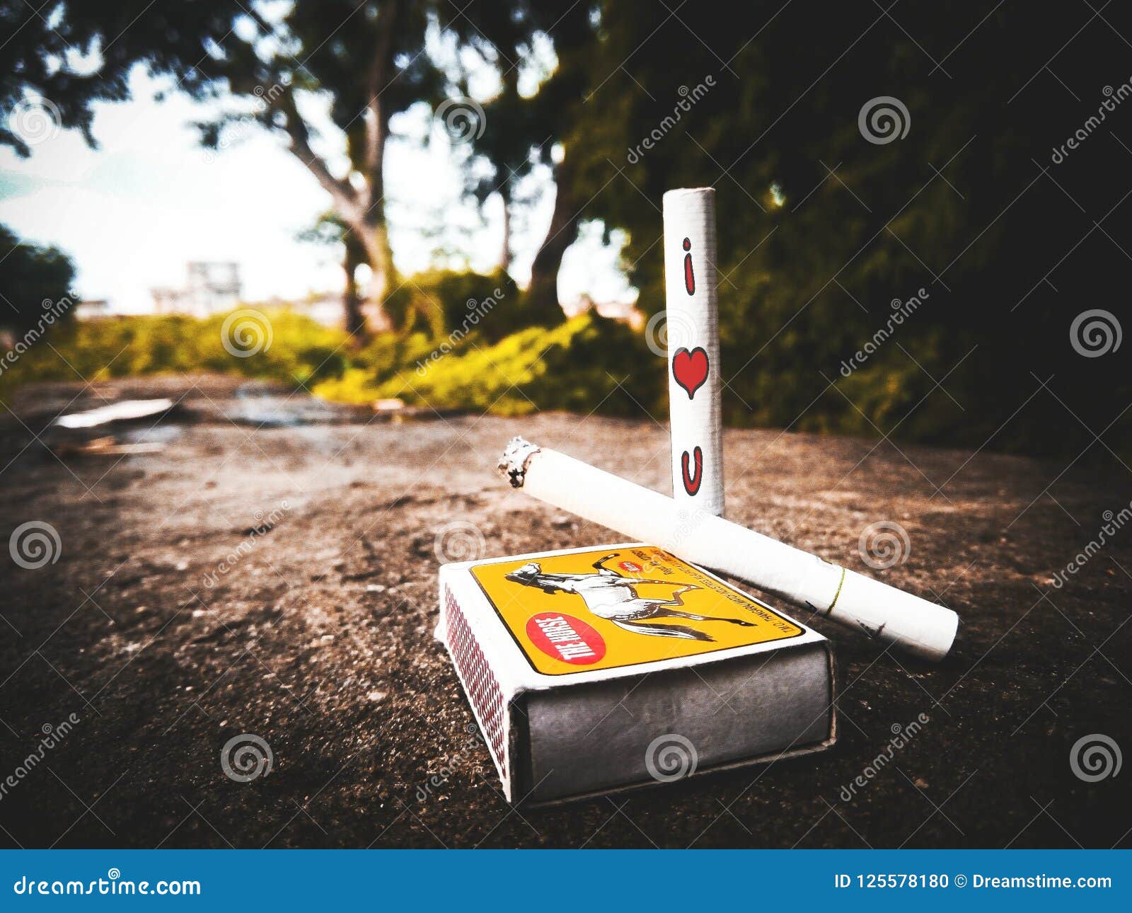 Cigarette Love for those Who Think Smoking is Love Editorial Image ...